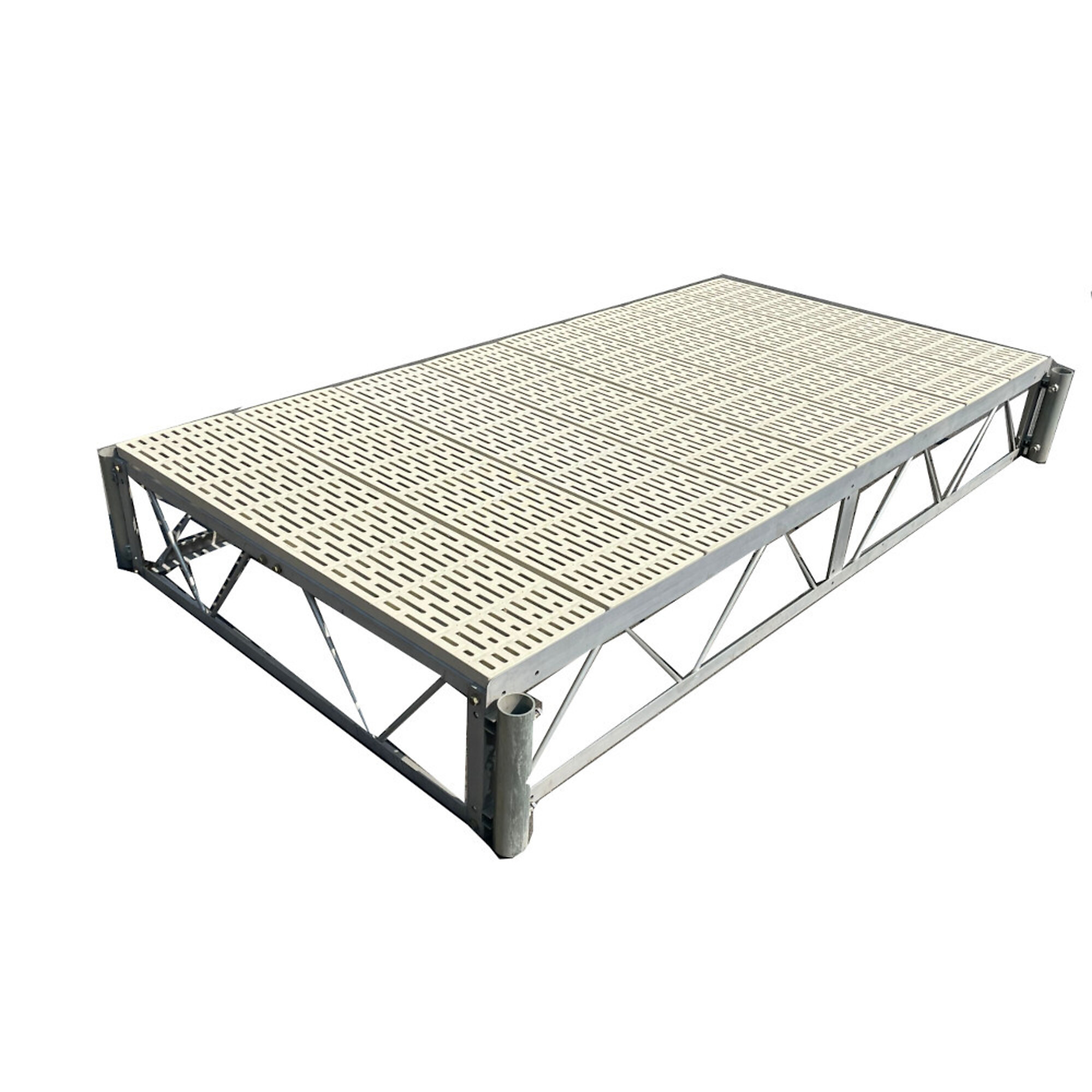 Patriot Docks, 40ft. Low Profile Floating Dock w/ Tan Poly Decking ...