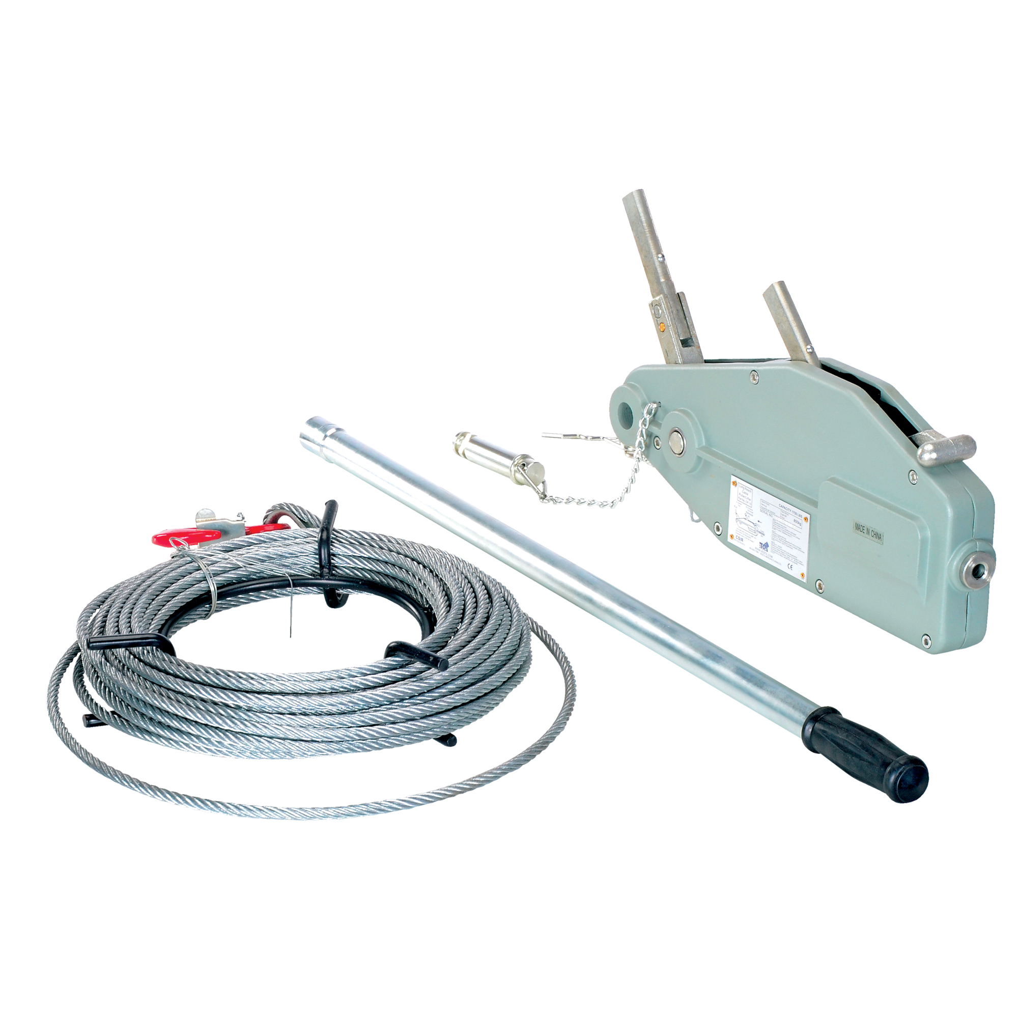 Vestil Long Reach Cable Puller - 1500-Lb. Capacity, 60ft. Pull, Steel ...