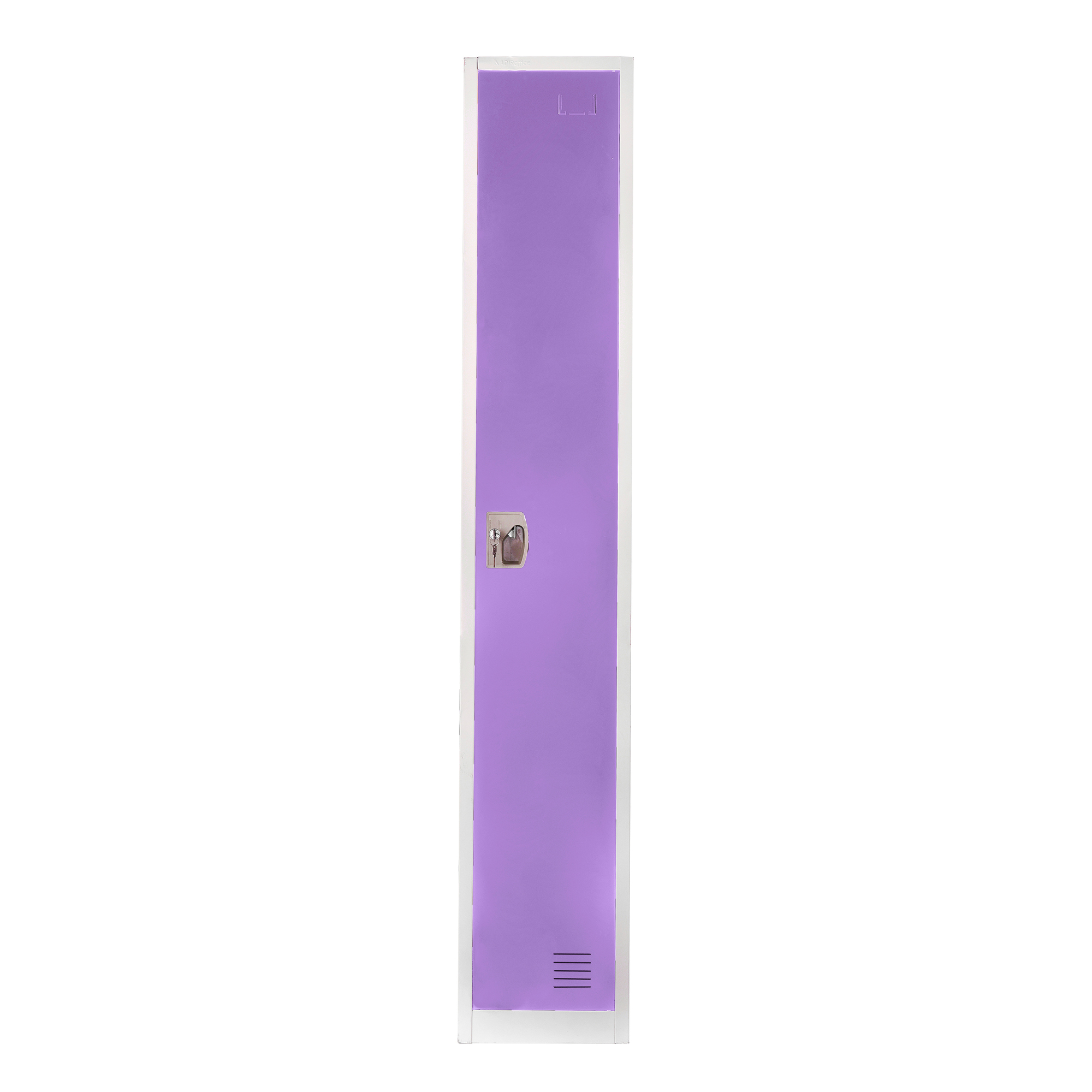 Alpine, 72in.H 1-Tier Steel Storage Locker, Purple, Height 72 in, Width ...