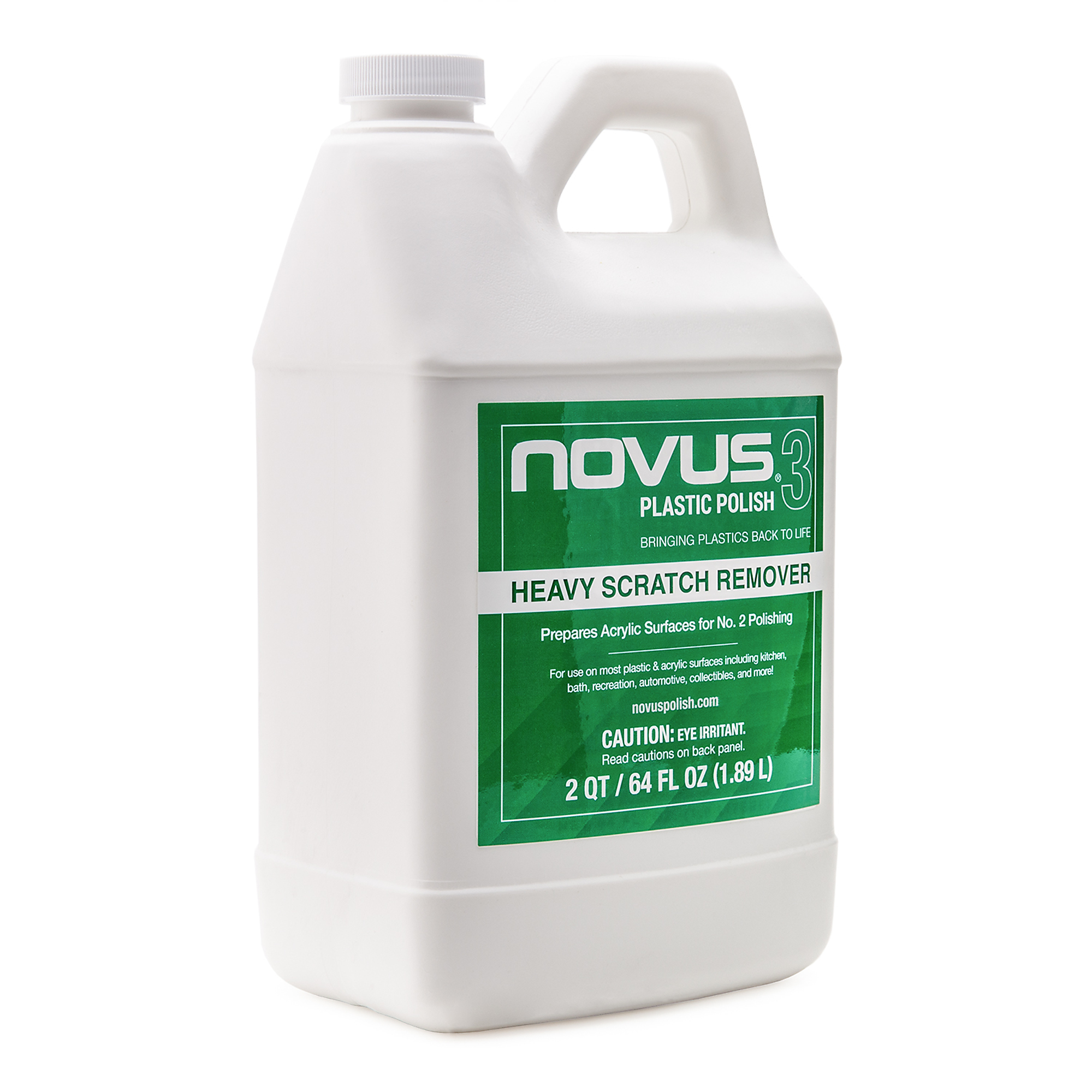 NOVUS, Heavy Scratch Remover #3 64oz. Bottle, Pad Size 1 in, Model ...