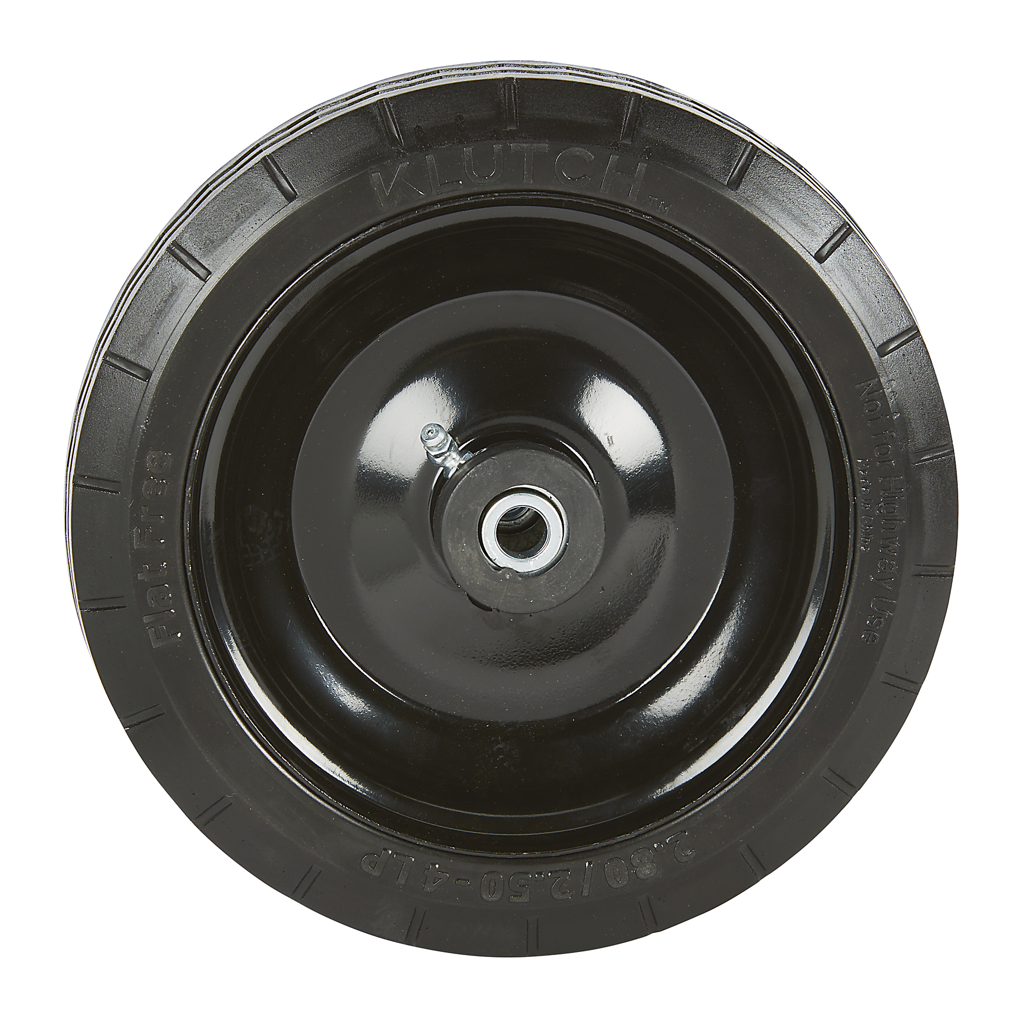 Klutch Flat-Free Cart Utility Tire Assembly, 2.80/2.50-4, Jag Tread ...