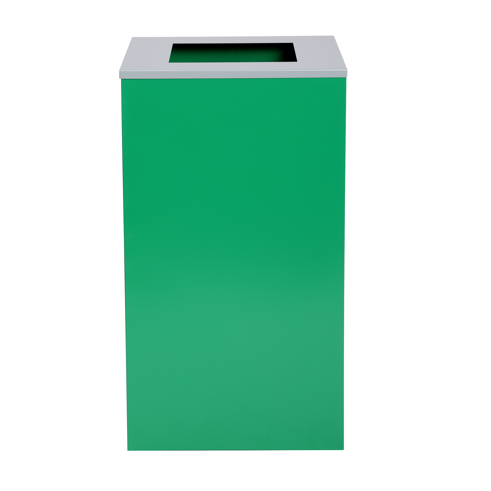 Alpine, 29-Gallon Square Metal Trash Can, Green Bin, Capacity 29 Gal ...