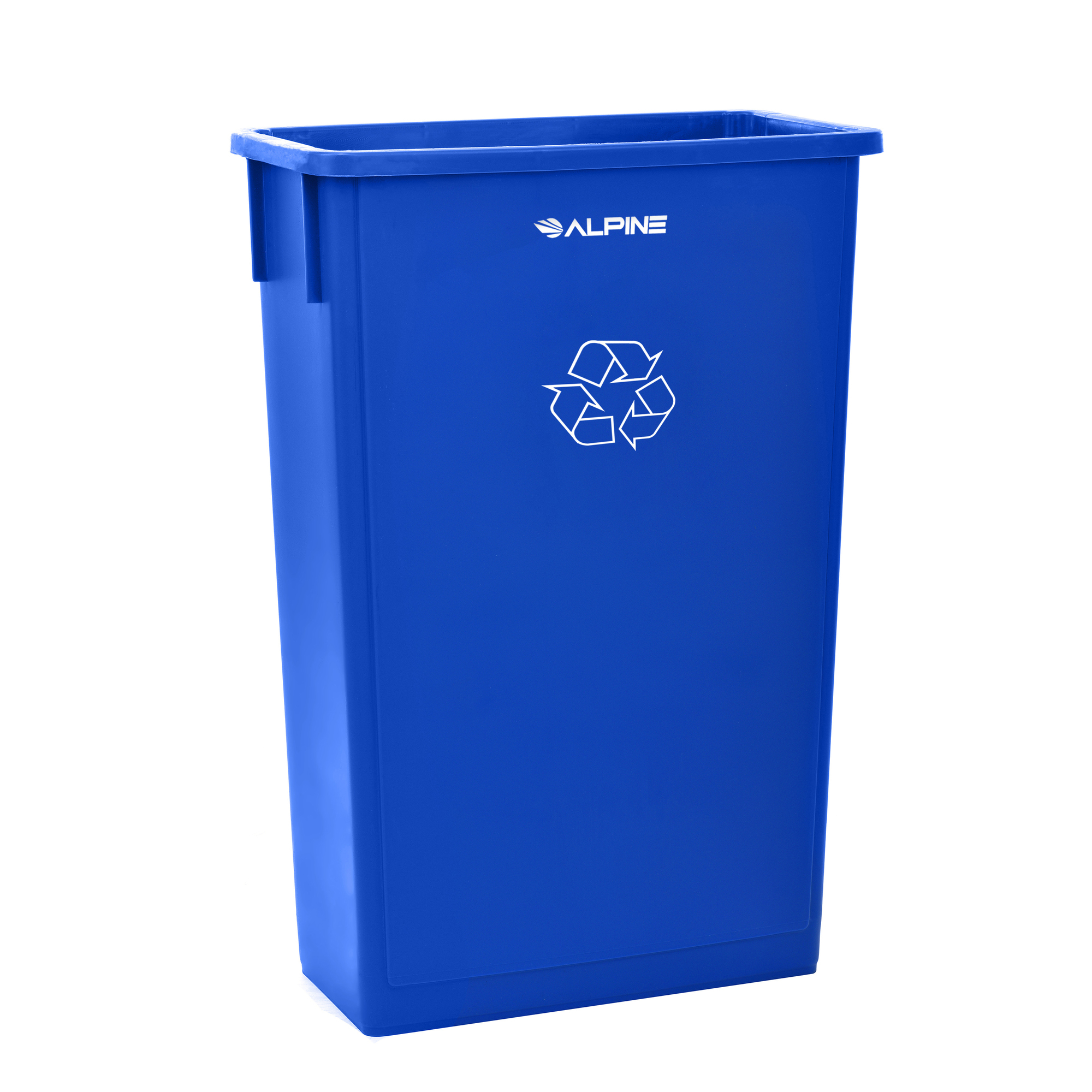 Alpine, Slim 23 Gallon Blue Recycling Trash Can Bin, Capacity 23 Gal ...
