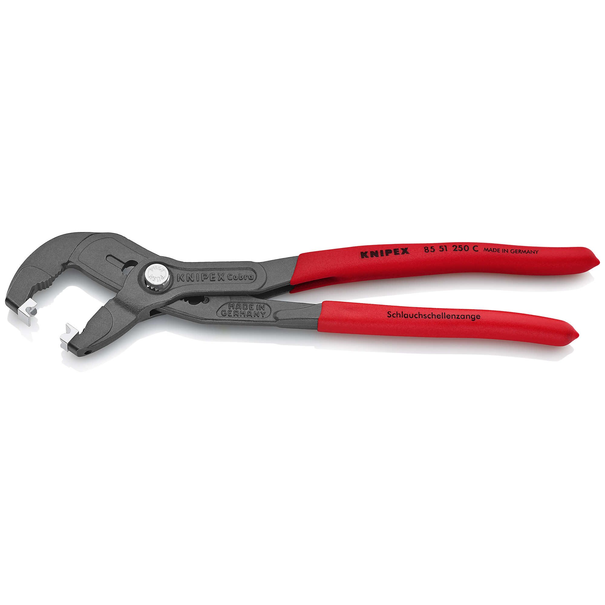 KNIPEX Hose Clamp Pliers for Click Clamps - 10in., Steel, 2.75in. Jaw ...