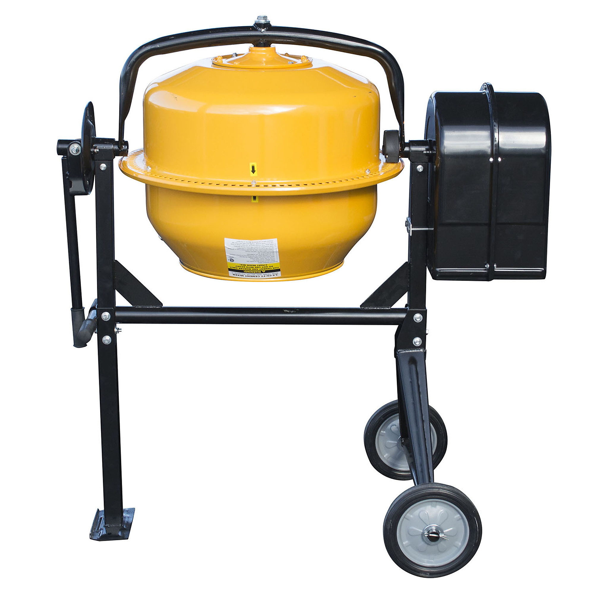 ProSeries, 3.5 Cubic Foot Electric Cement Mixer, Drum Capacity 3.5 ft³, Drum Opening 15 in ...