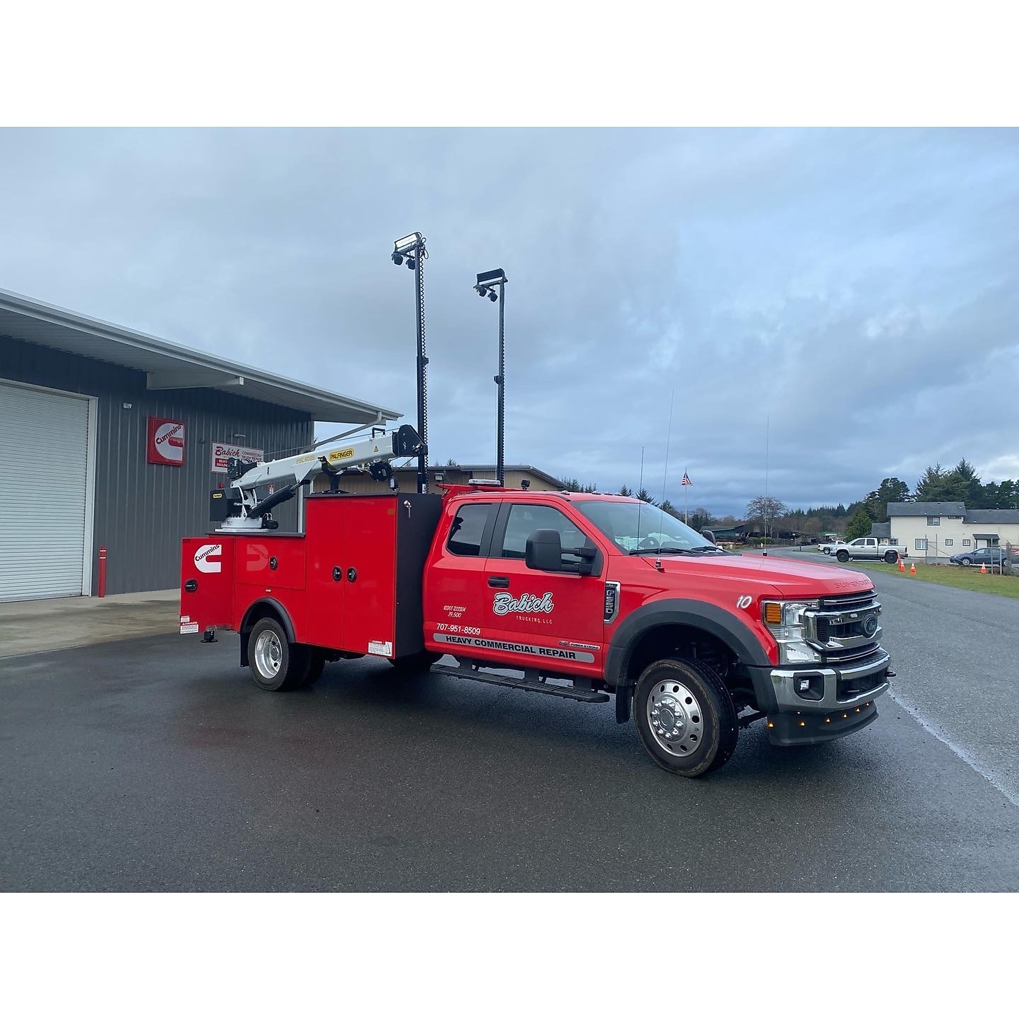 BT Fabrication, Truck Bed Mounted Light Towers, Light Output 46400 ...