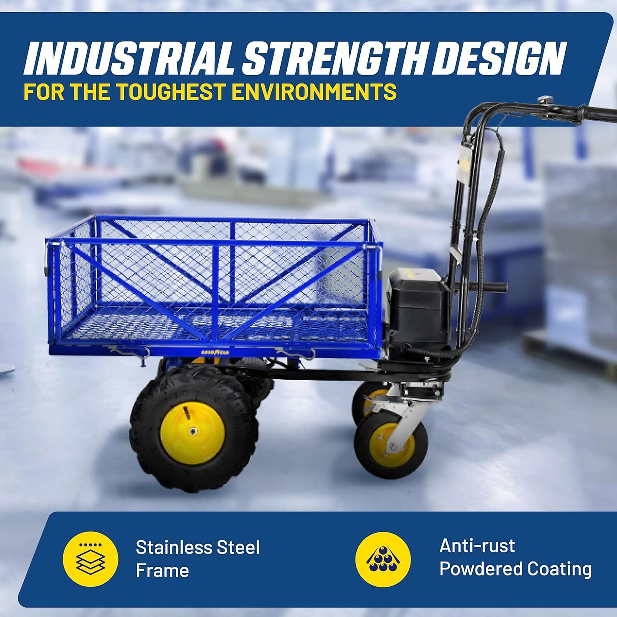 Goodyear, Electric Utility Service Cart Power Wagon, Total Capacity 660 ...