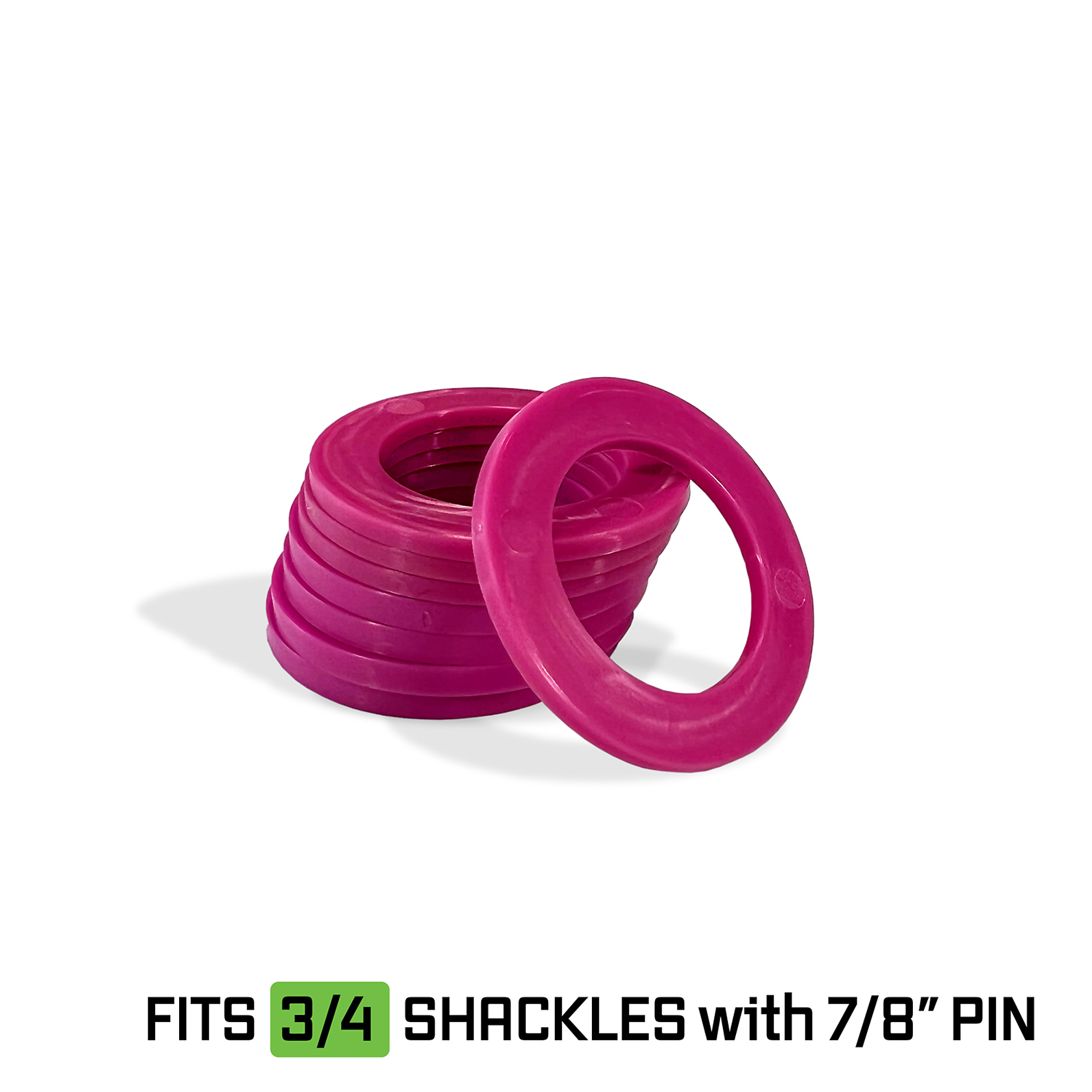 Moose Knuckle Offroad, 3/4 Rattle Rings Recovery Shackle Isolators Pogo ...