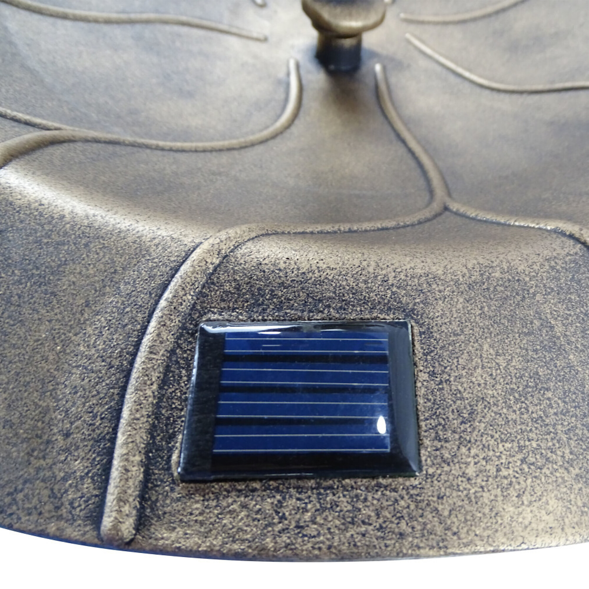 Alpine Corporation, Solar Gold Birdbath with Birds and LED Light, Model ...