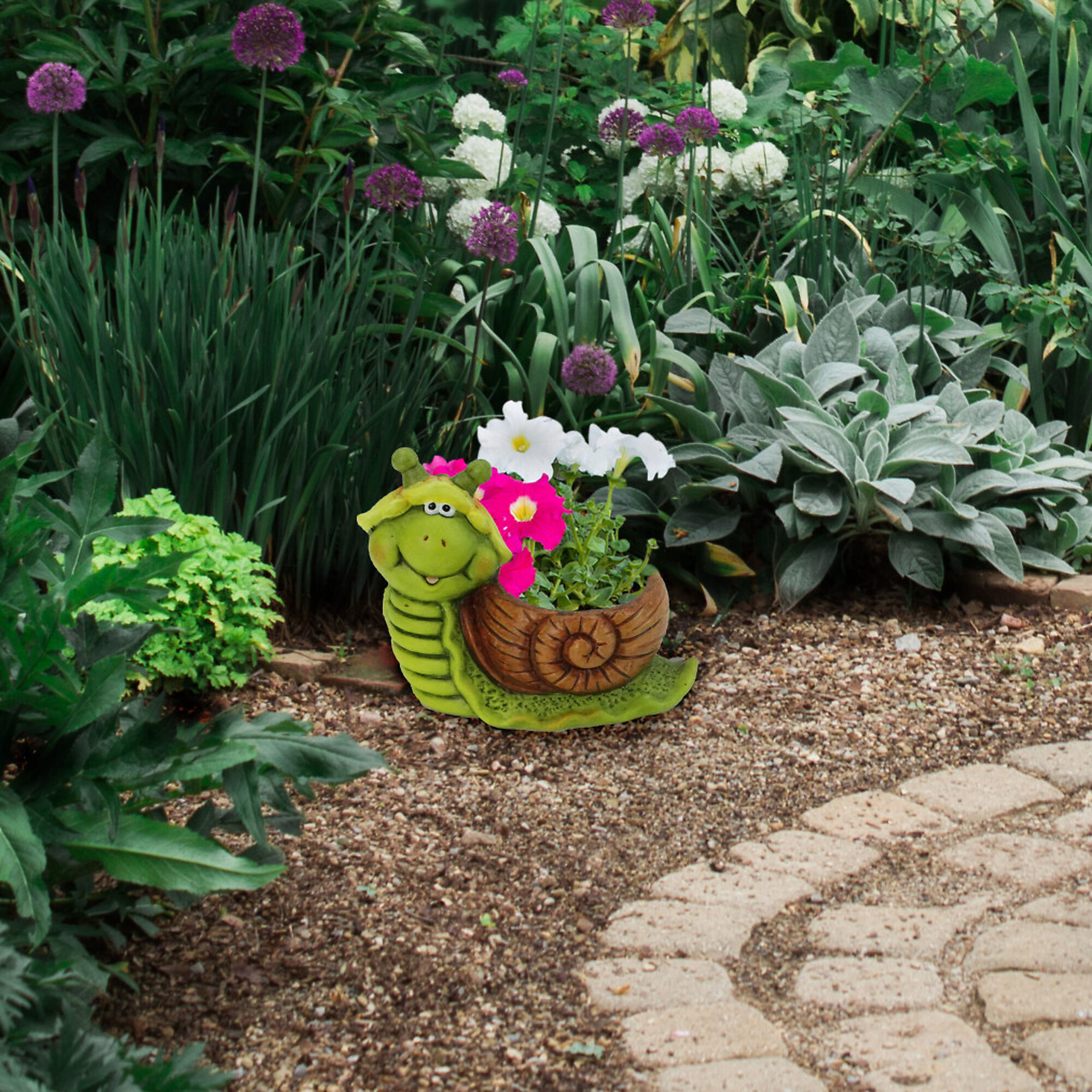 Alpine Corporation, Snail Pot Planter, Material Other, Model# WTJ346HH ...