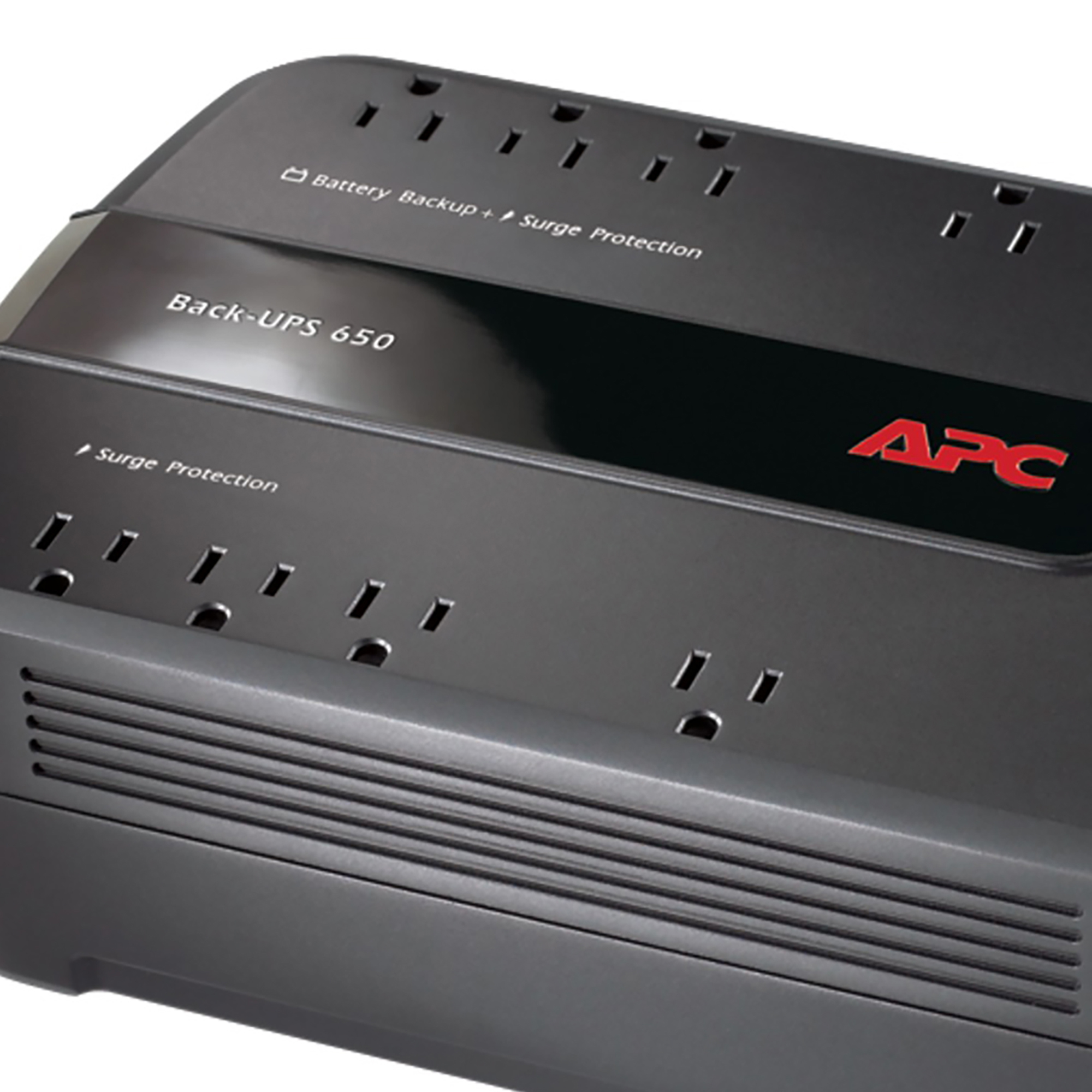 APC, Back-UPS 650 8-Outlet 650VA System, Running Watts 390 W, Model ...