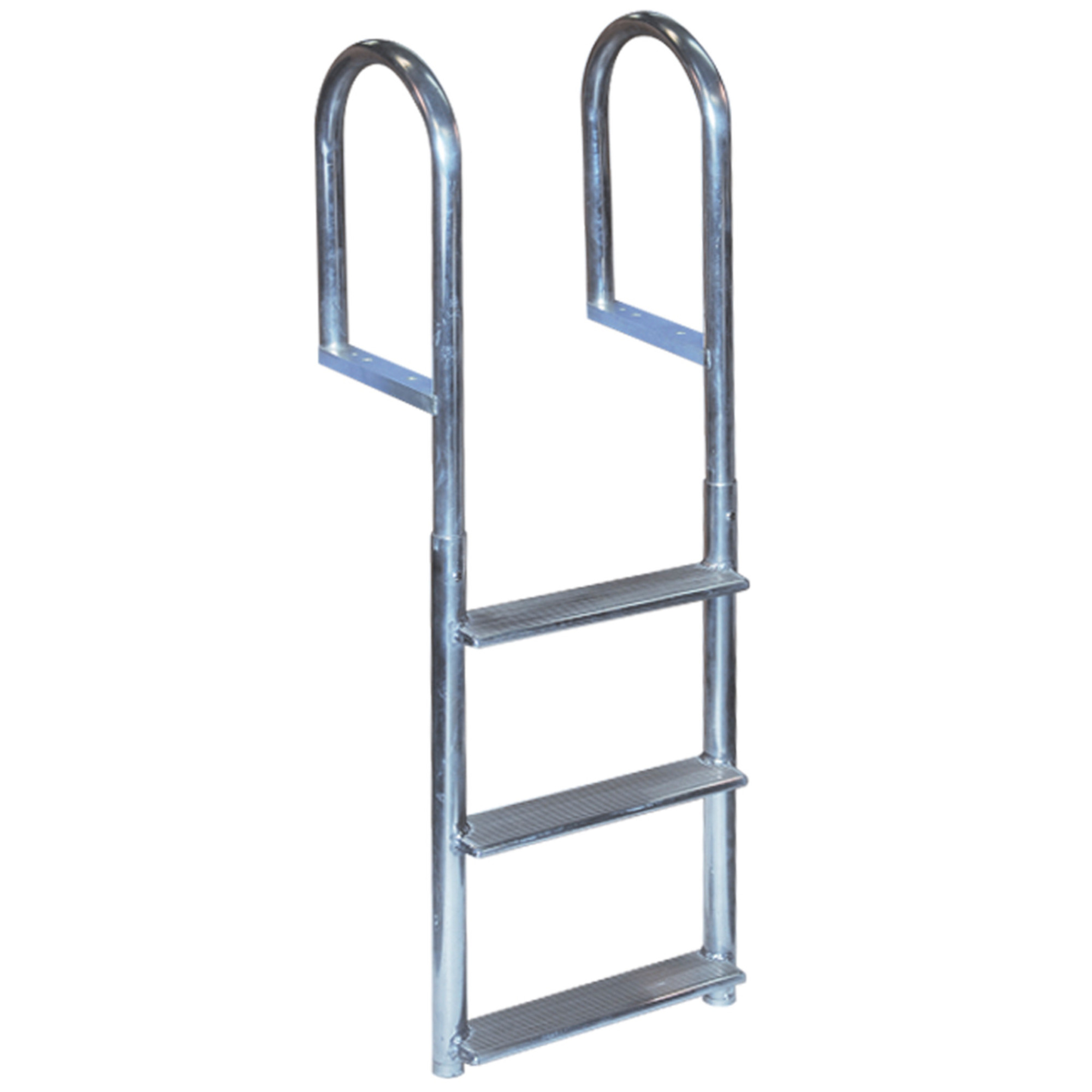 Tommy Docks, 3-Step Wide Aluminum Ladder, Length 6 in, Width 21 in ...