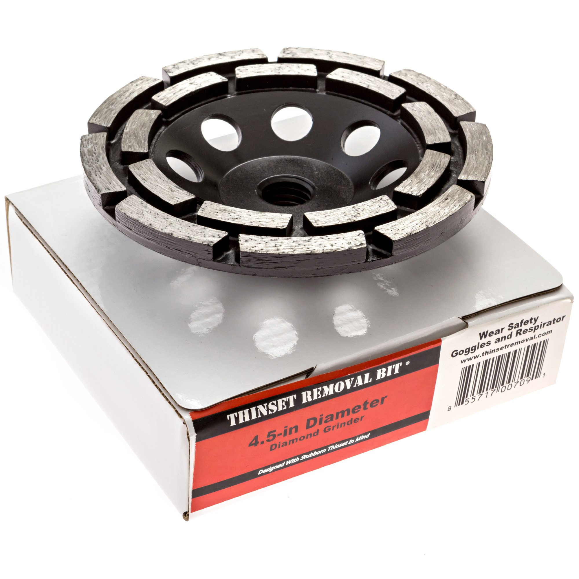 THINSET REMOVAL BIT, Double Row Diamond Grinder, Wheel Diameter 4.5 in ...