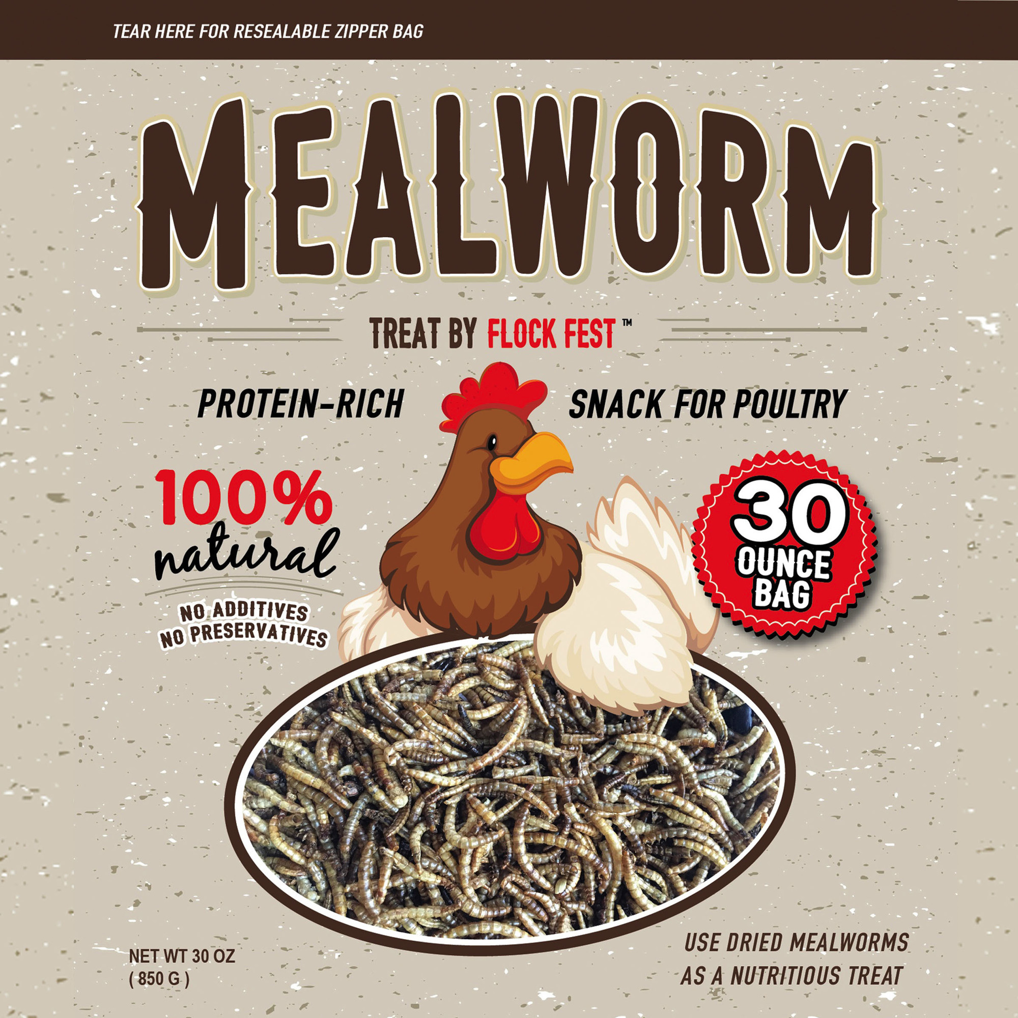 Buffalo Tools, 30 oz Bag Dried Mealworms, Model# DMW30 | Northern Tool