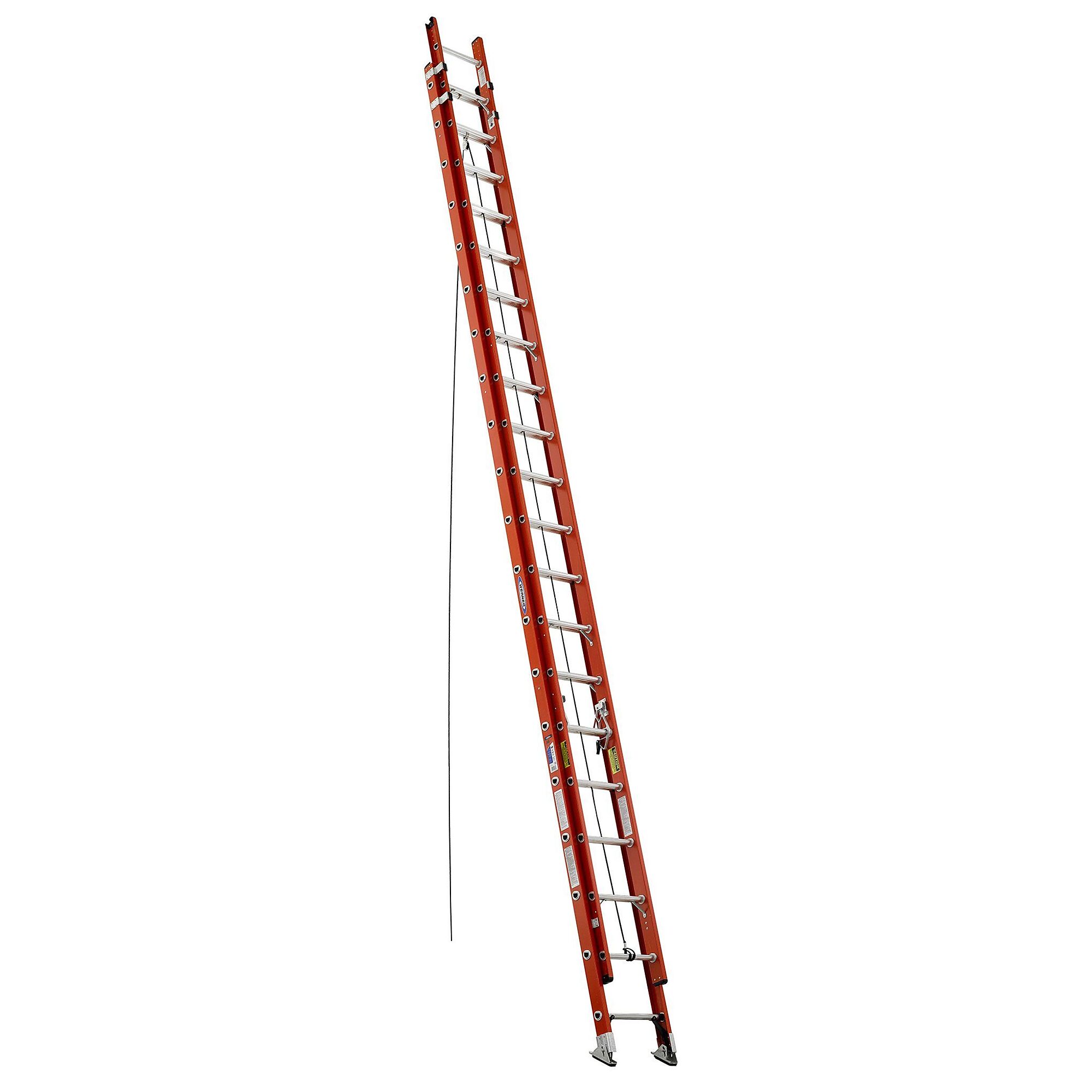 Werner, 40ft. FG Ext. Ladder, Type 1A, Material Fiberglass, Model ...