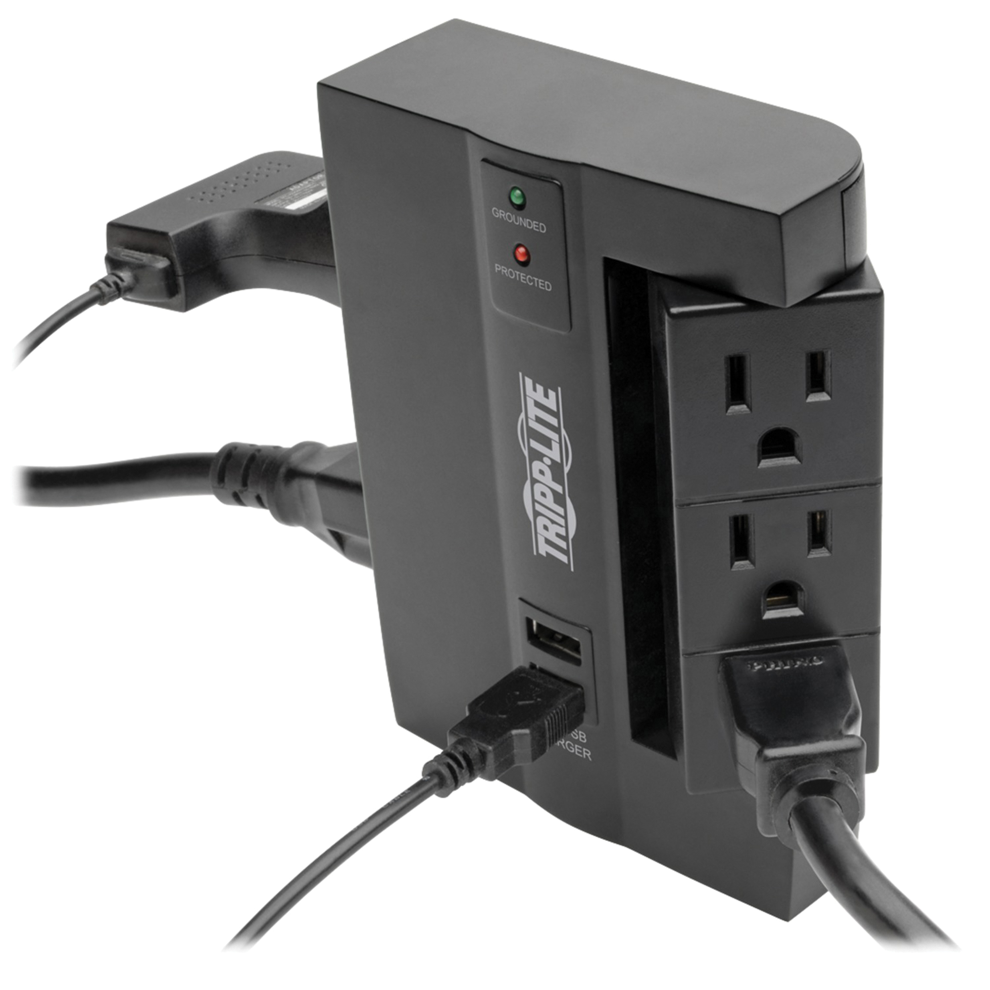 Tripp Lite by Eaton Protect It!, 6-Outlet Surge Protector with USB ...
