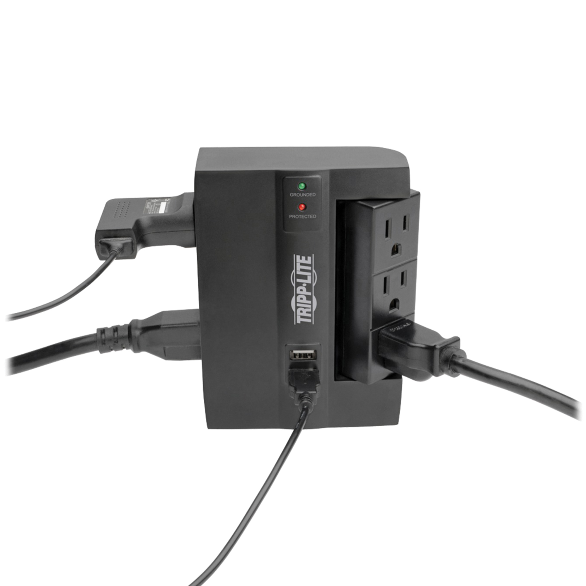 Tripp Lite by Eaton Protect It!, 6-Outlet Surge Protector with USB ...