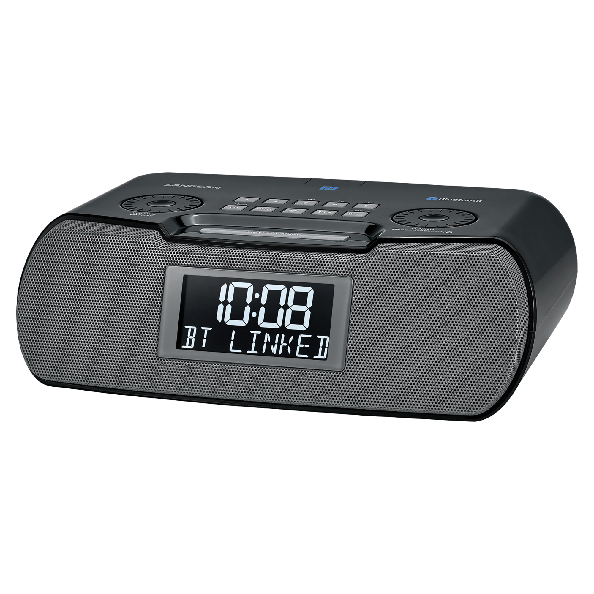 Sangean, Digital AM/FM-RDS/Bluetooth Clock Radio, Model# RCR-20 ...