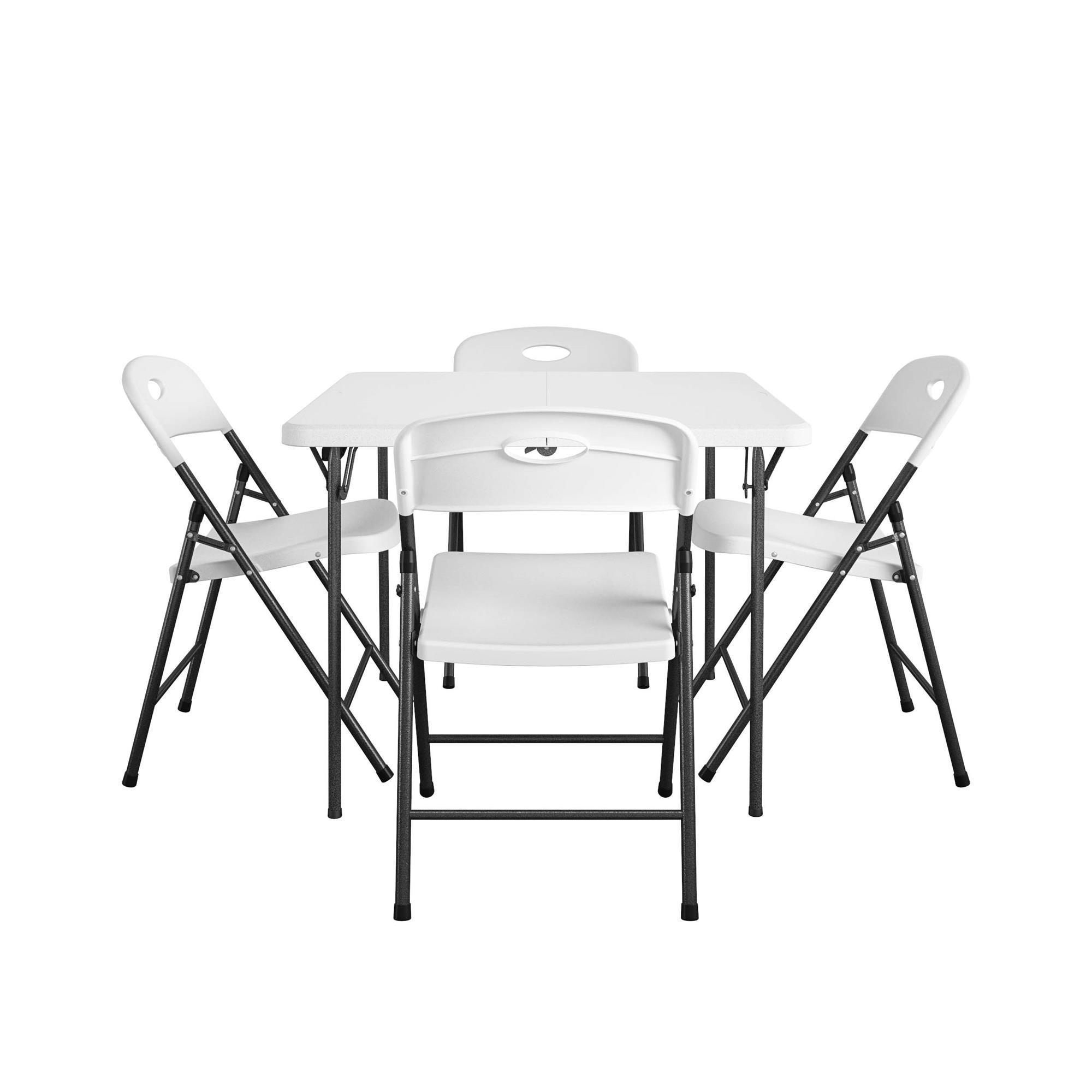Cosco 5 piece folding table and chairs store