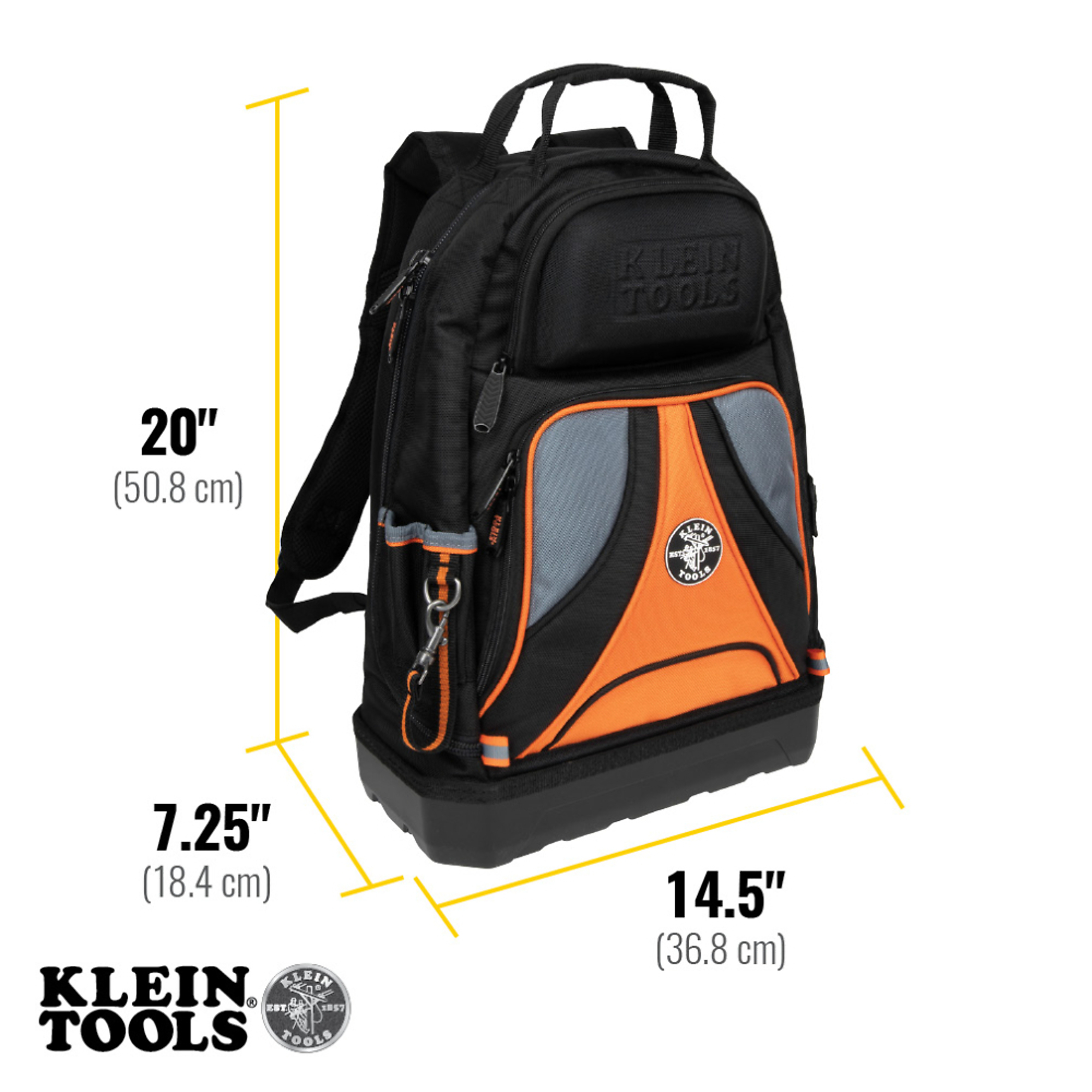 Klein Tools, Tradesman Pro Tool Bag Backpack, 39 Pockets, Color Multi ...