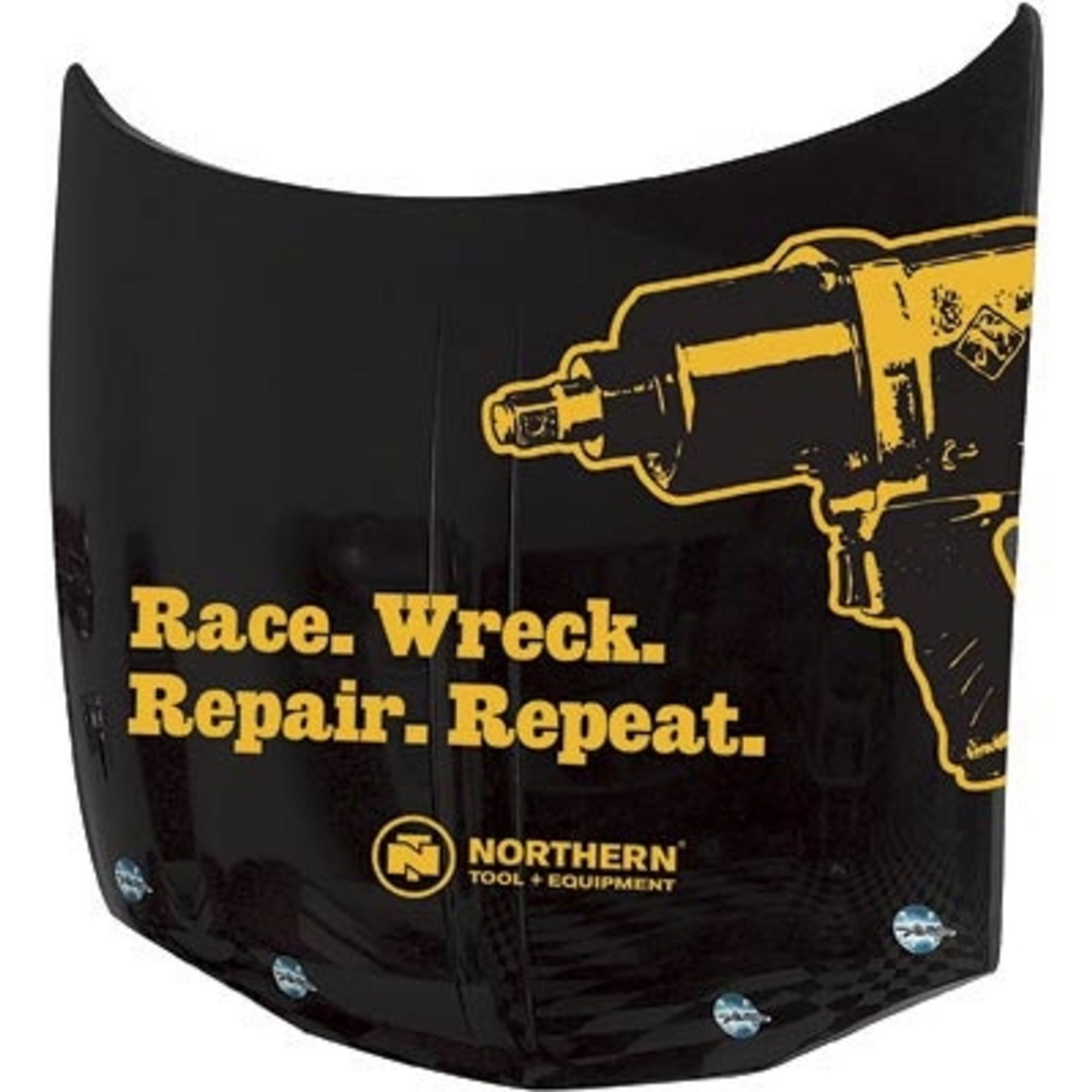 Race Hood Wall Hanging — 1/3-Scale (Race, Wreck Decal) | Northern Tool