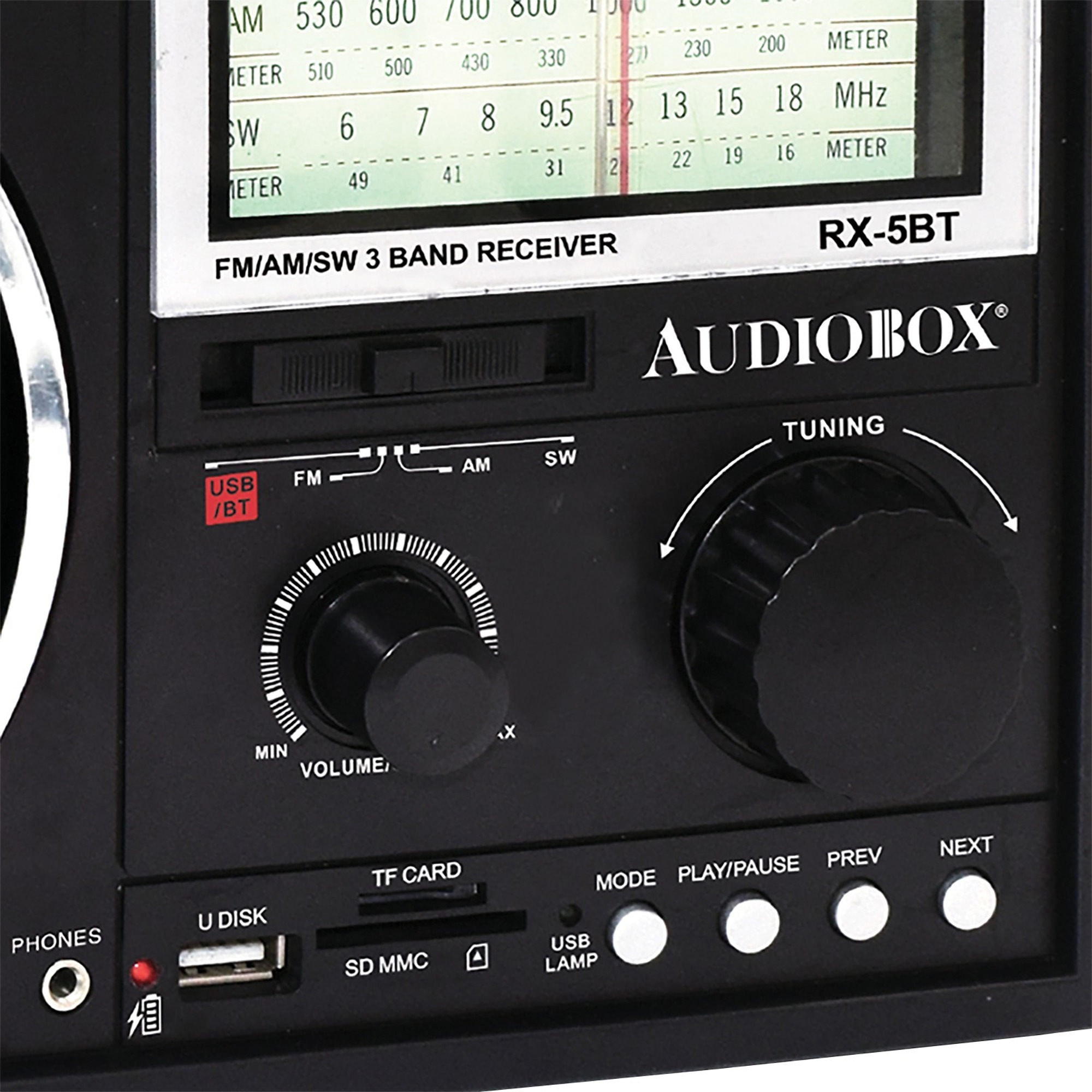 Audiobox, Rechargeable Solar Radio with Bluetooth, Model# RX-5BT ...