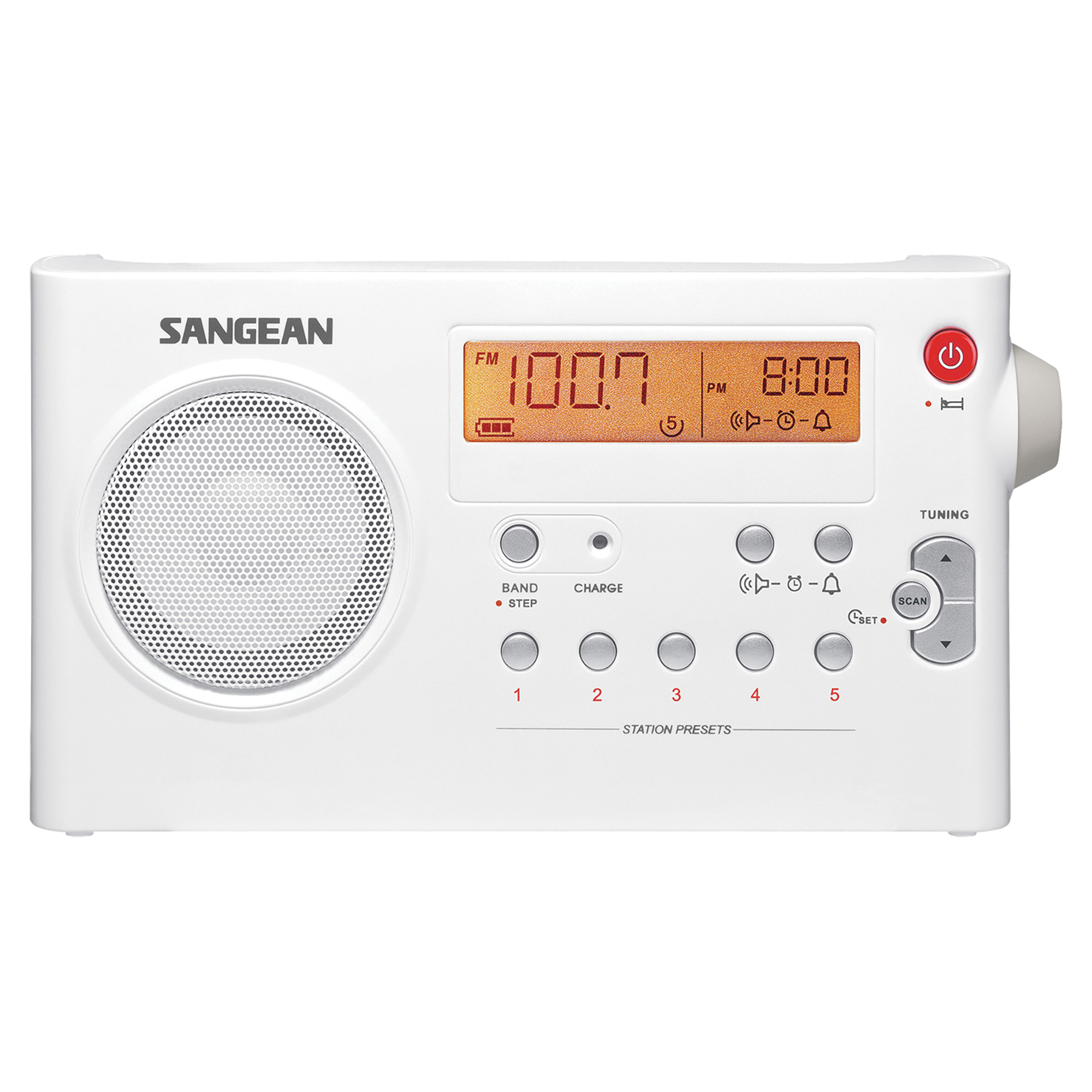 Sangean, Portable AM/FM Rechargeable Digital-Tuning Radio, Model# PRD-7 ...