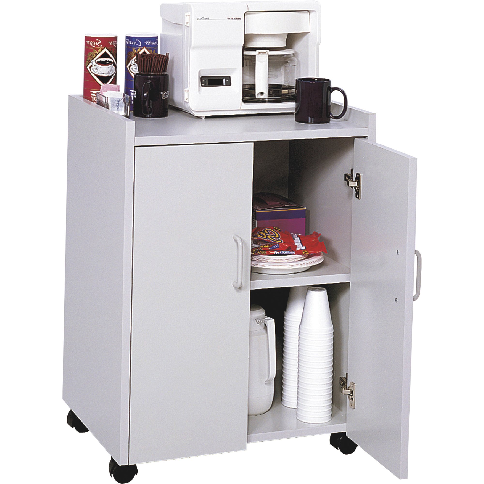 Safco Mobile Refreshment Center — 23in.W x 18in.D x 31in.H | Northern Tool