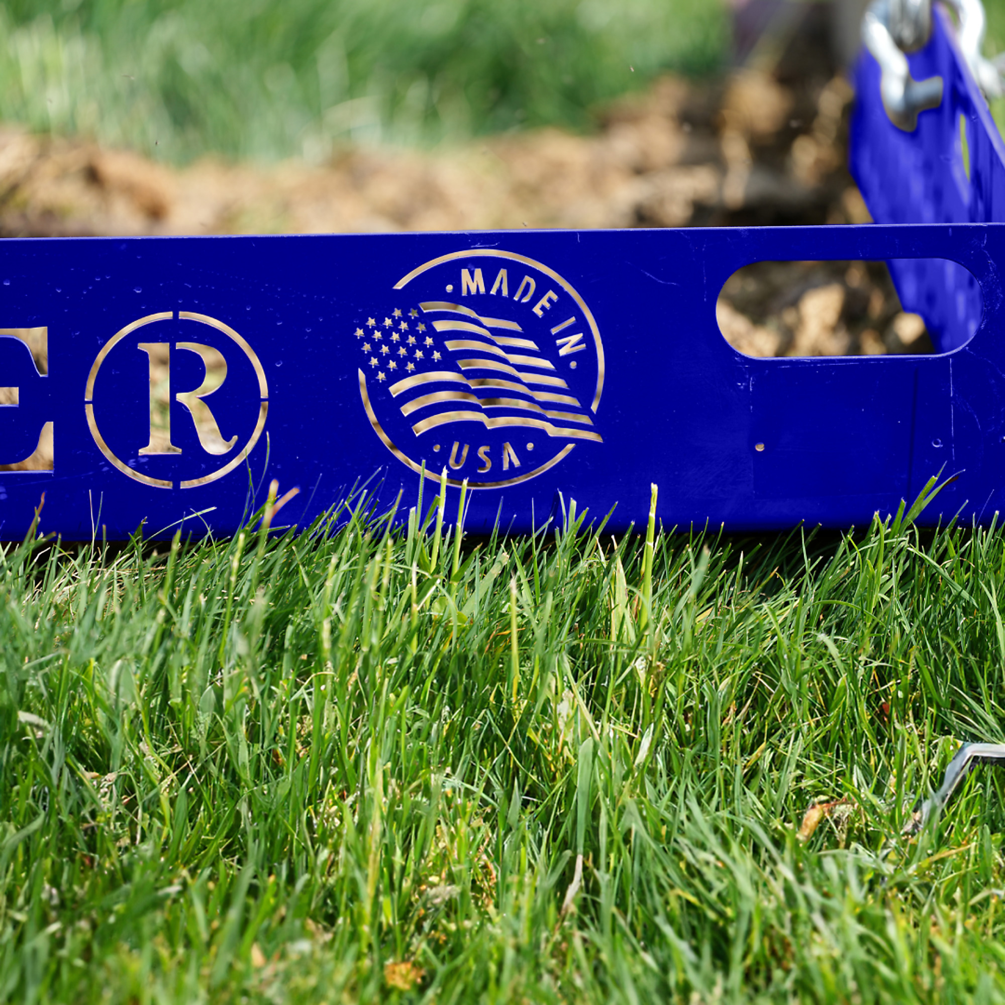 Paddock Blade, Burnt Orange Pasture Manure Collection Tool, Working ...