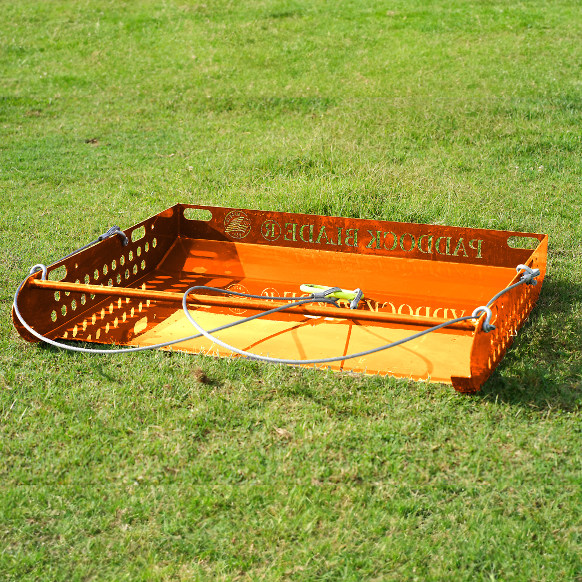 Paddock Blade, Burnt Orange Pasture Manure Collection Tool, Working ...