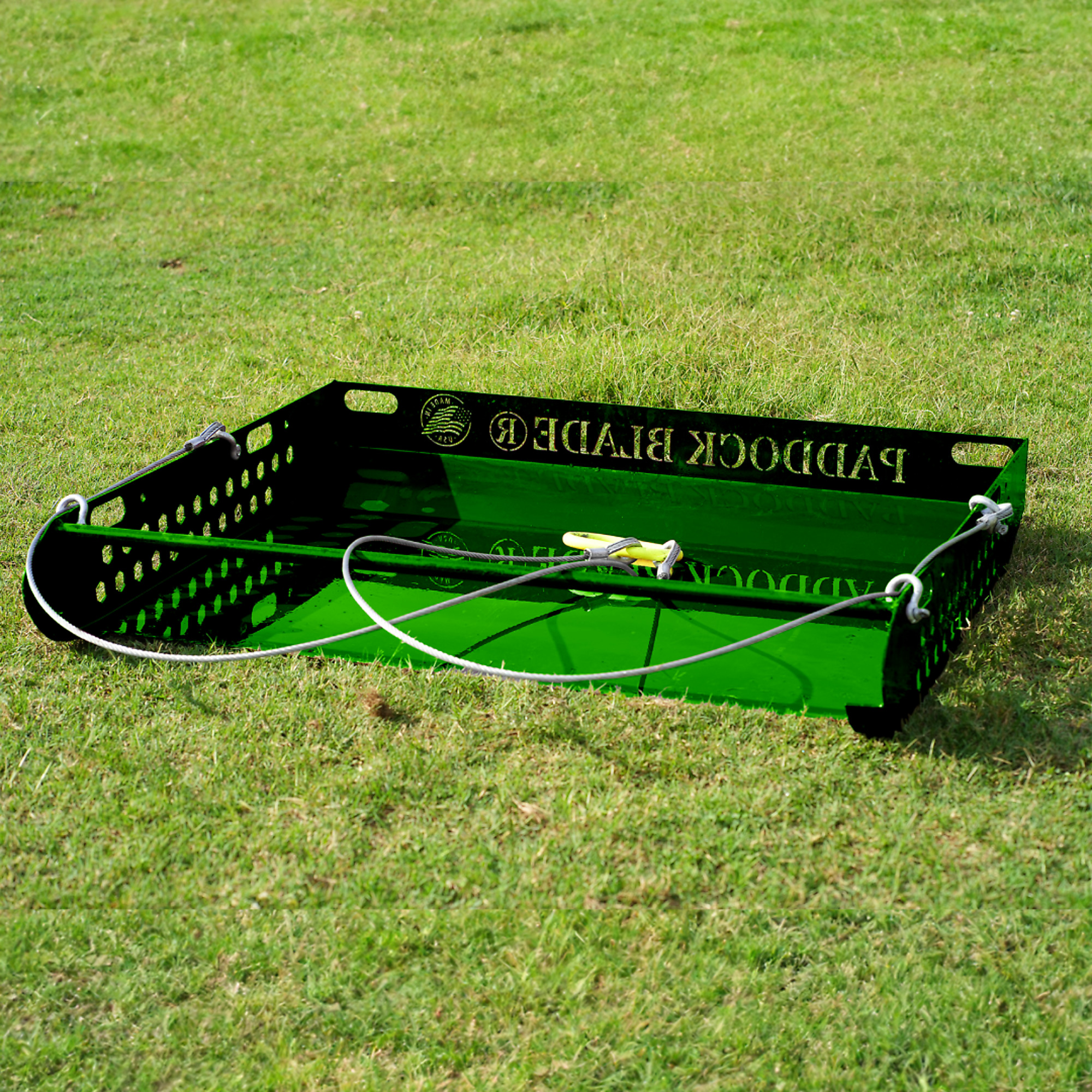 Paddock Blade, Blade Gator Green Pasture Manure Collection Tool ...