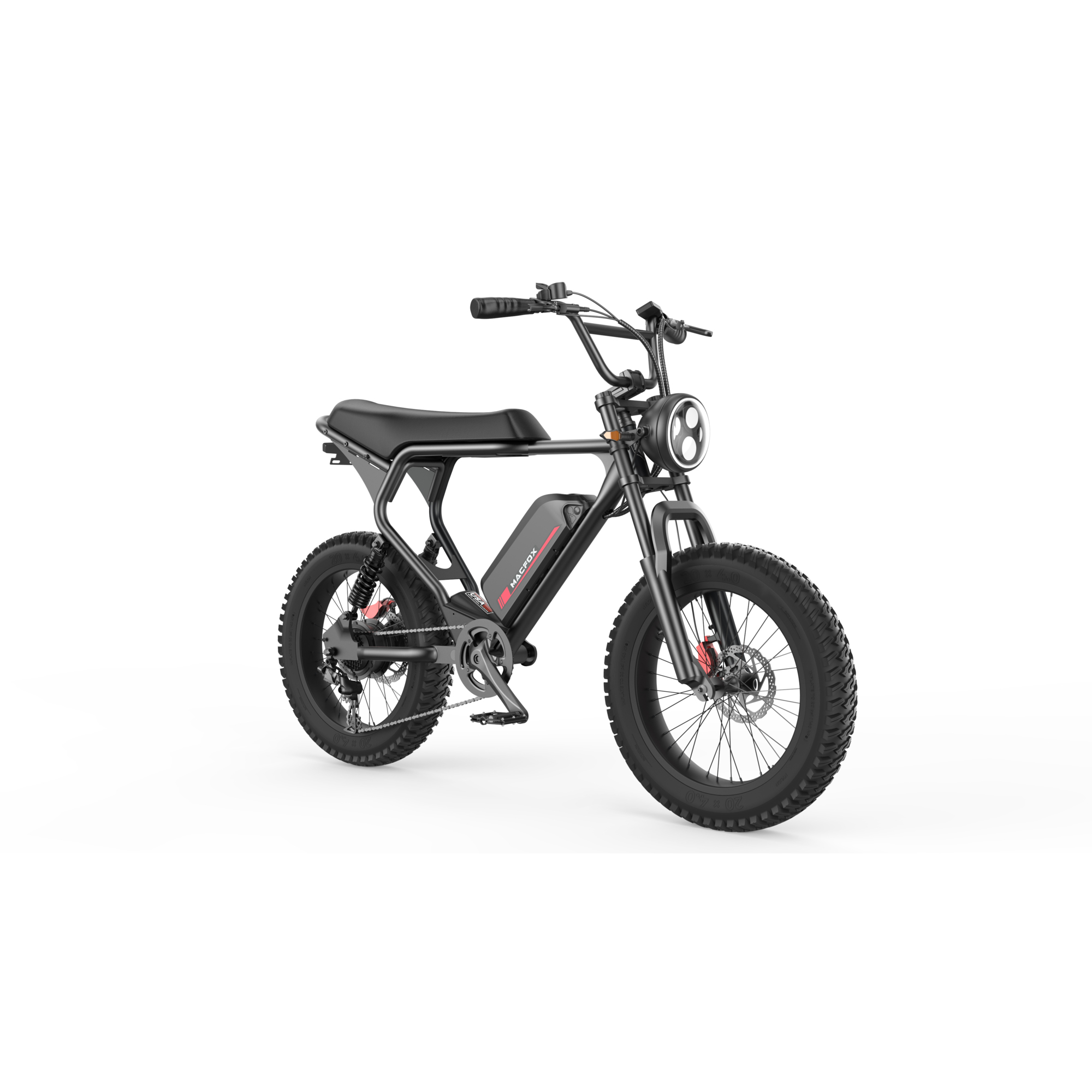 MACFOX, X2 Electric Mountian Ebike, Max. Speed 28 MPH, Weight Capacity ...