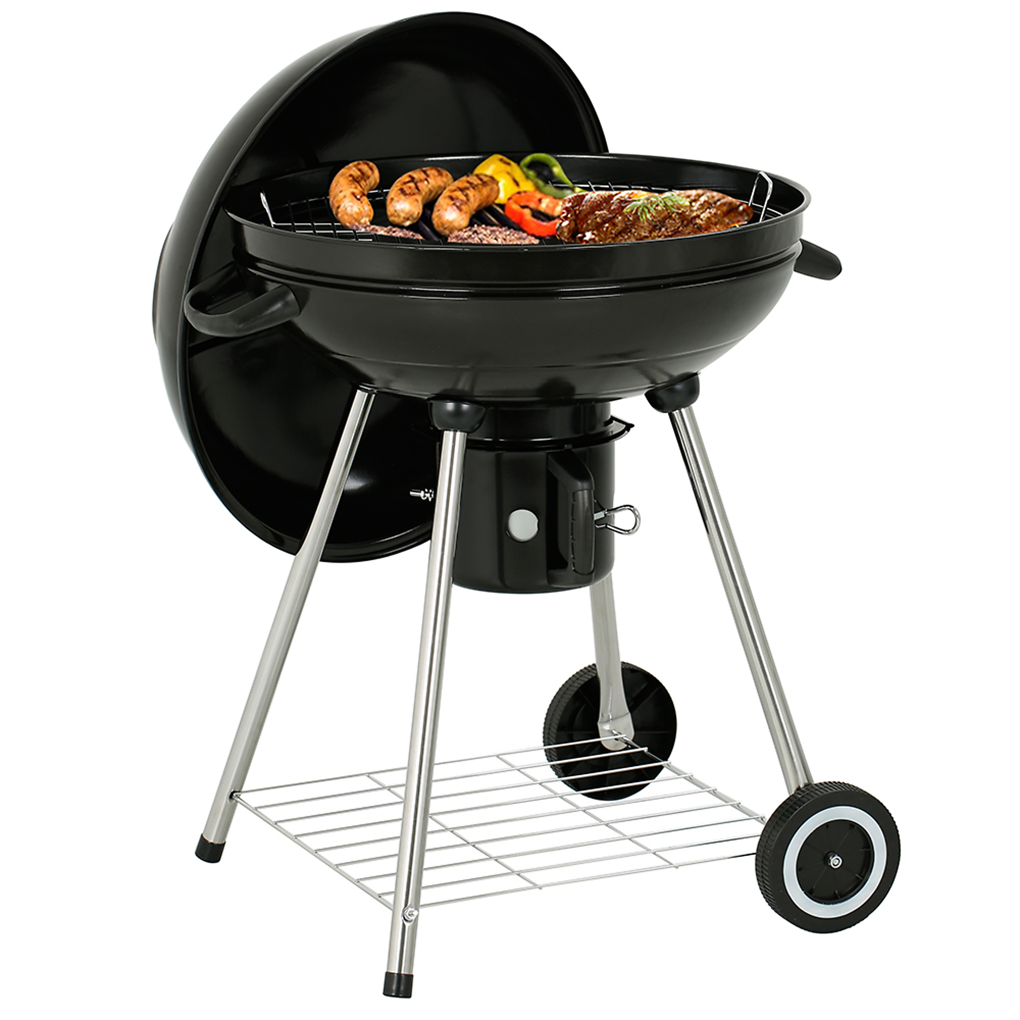 Mastercook Charcoal BBQ Grill - 22in., Porcelain Enameled, 368 Sq. In ...