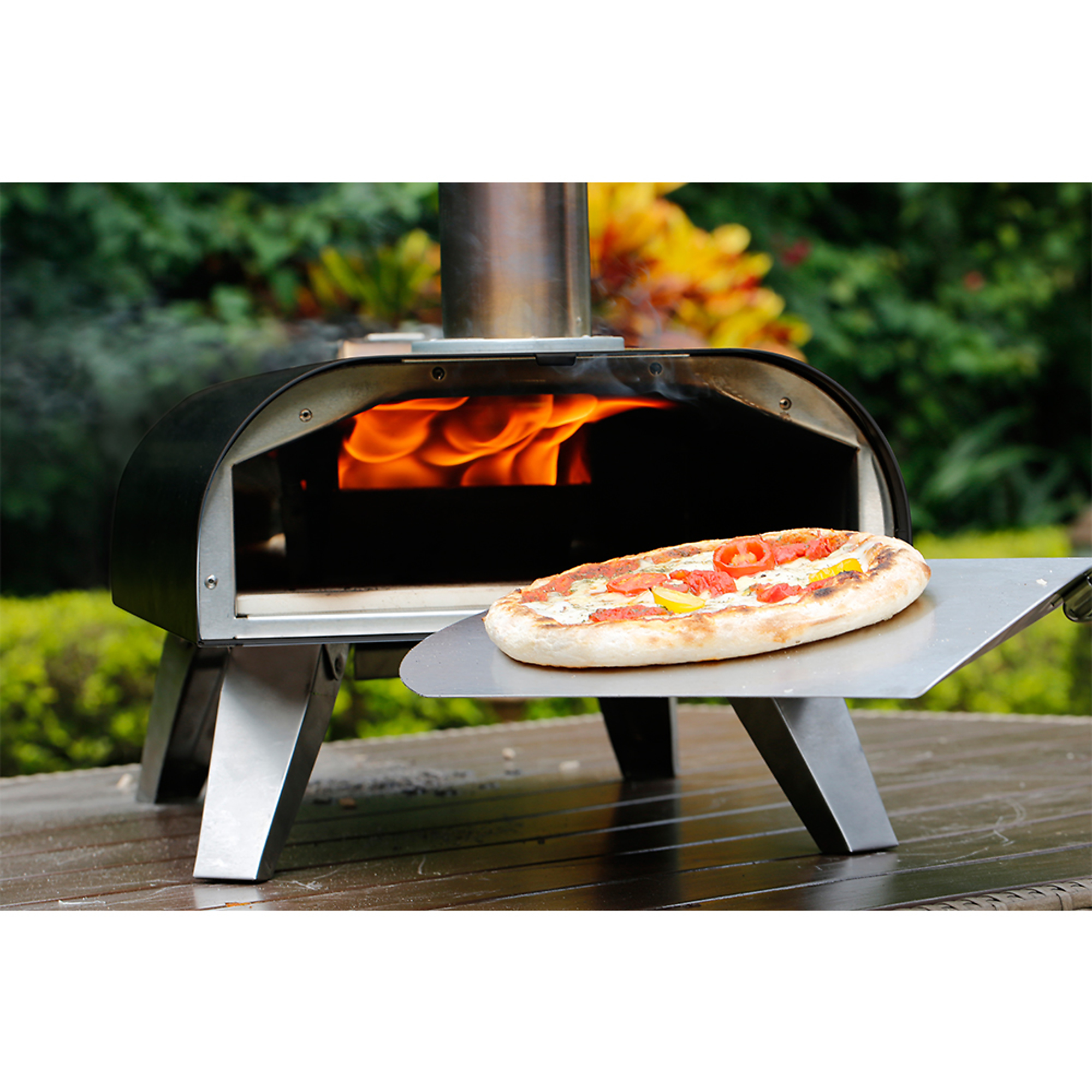 Mastercook Mastercook, 12in. Black Pellet Pizza Oven, Fuel Type Pellet ...