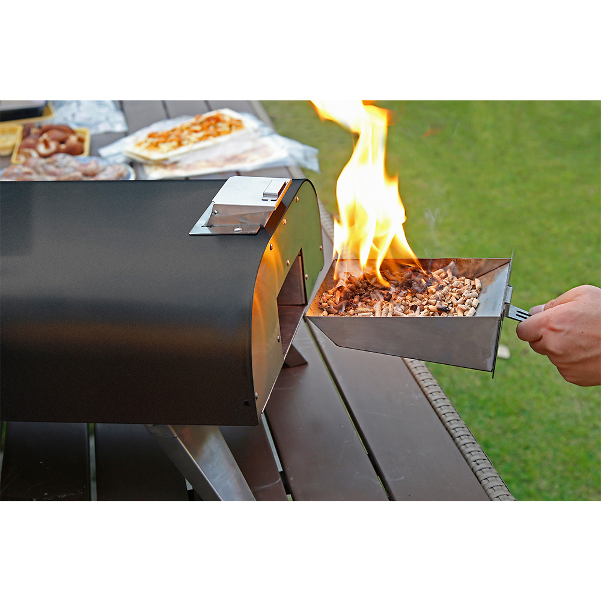 Mastercook Mastercook, 12in. Black Pellet Pizza Oven, Fuel Type Pellet ...