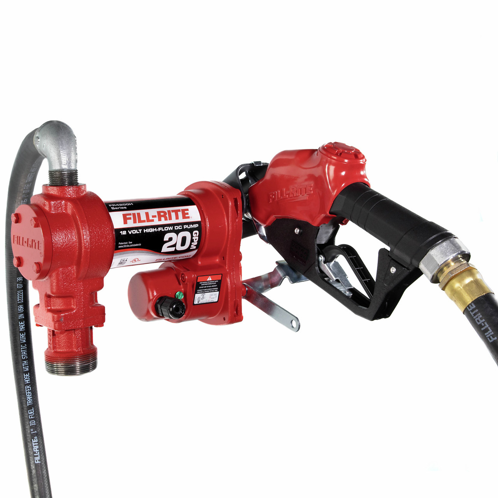 Fill-Rite 12V Fuel Transfer Pump - 20 GPM, Automatic Nozzle, Model ...
