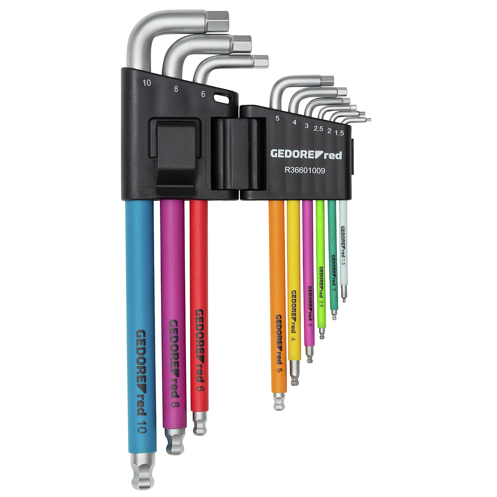 Gedore, Set hexagon 9 pieces 1.5-10 mm, Pieces (qty.) 9 Model ...