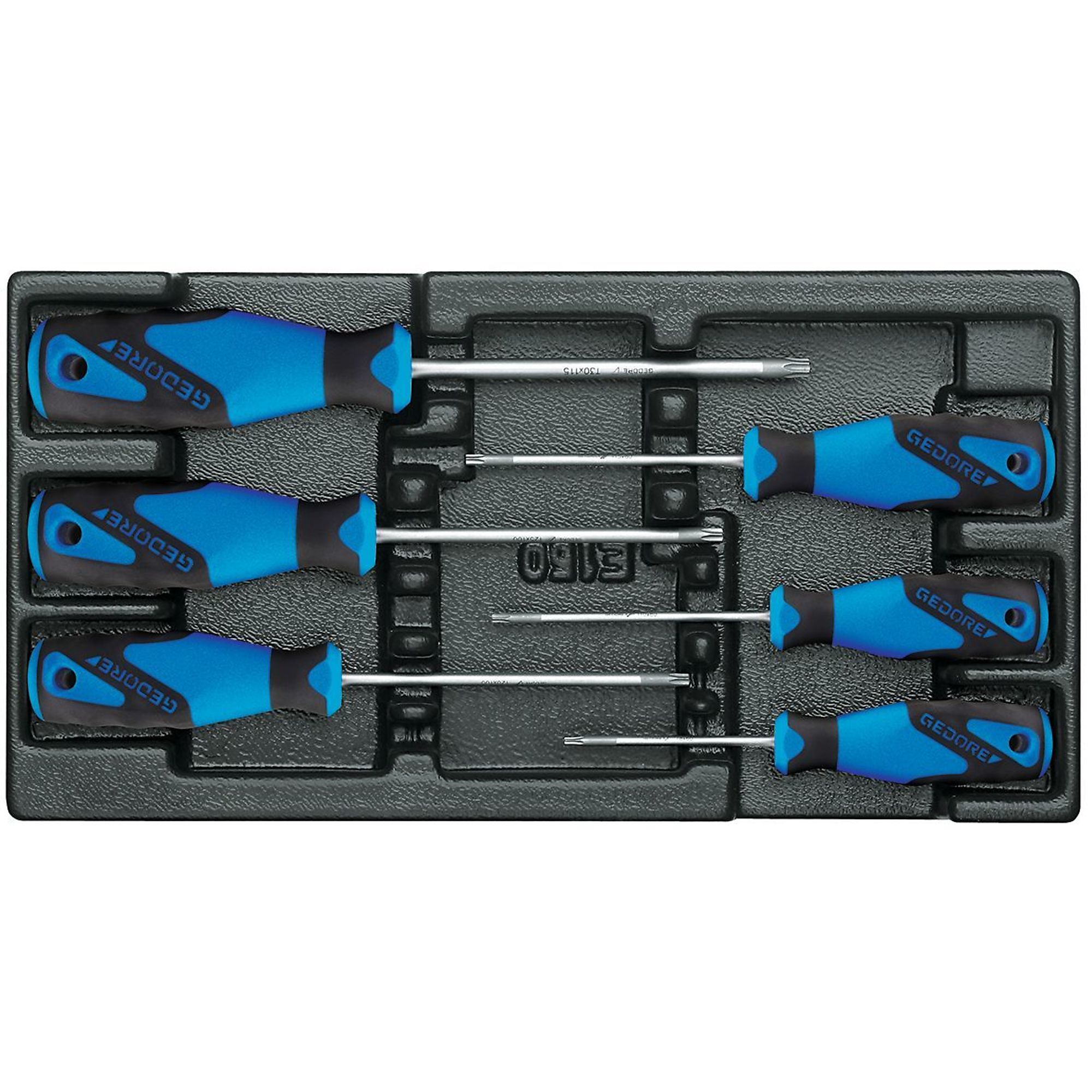 Gedore, 1500 ES-2163 TX Screwdriver set in 1/3 ES module, Drive Type ...