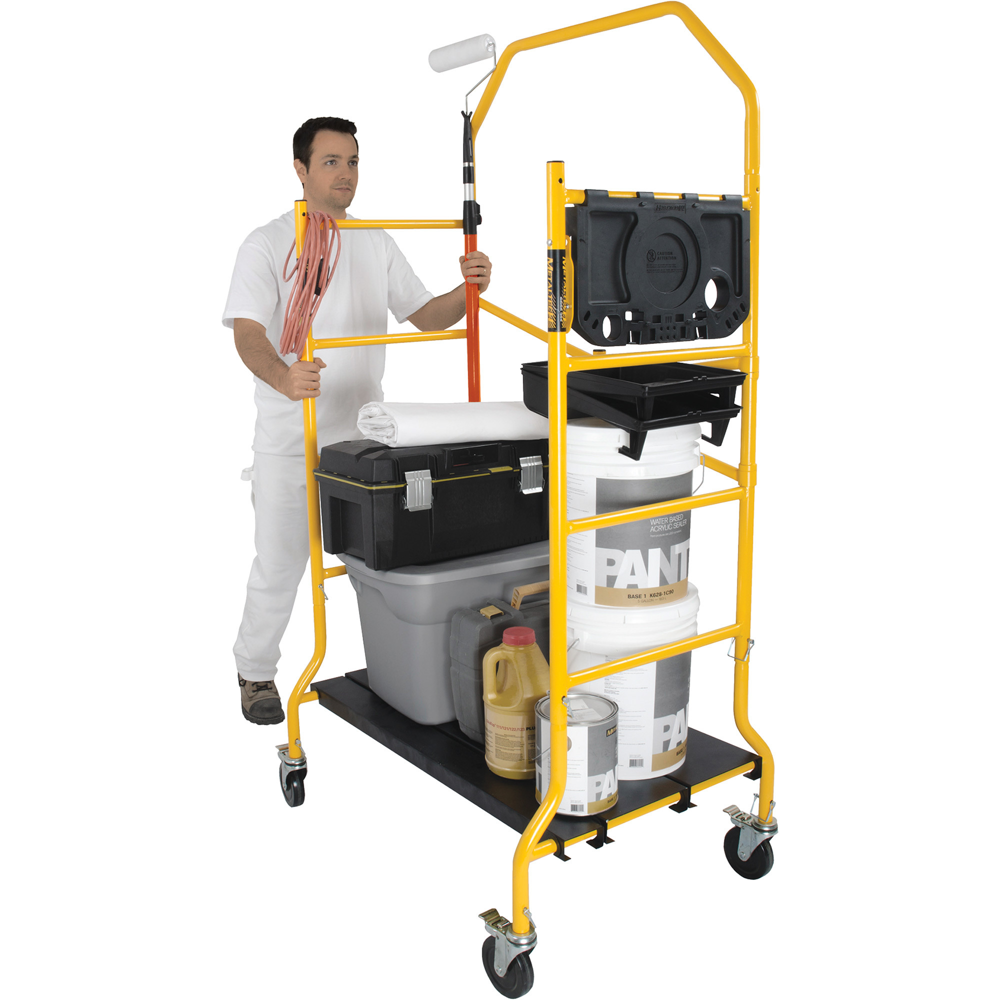 Metaltech Jobsite Series Complete 5ft. Folding Scaffold, 900-Lb ...