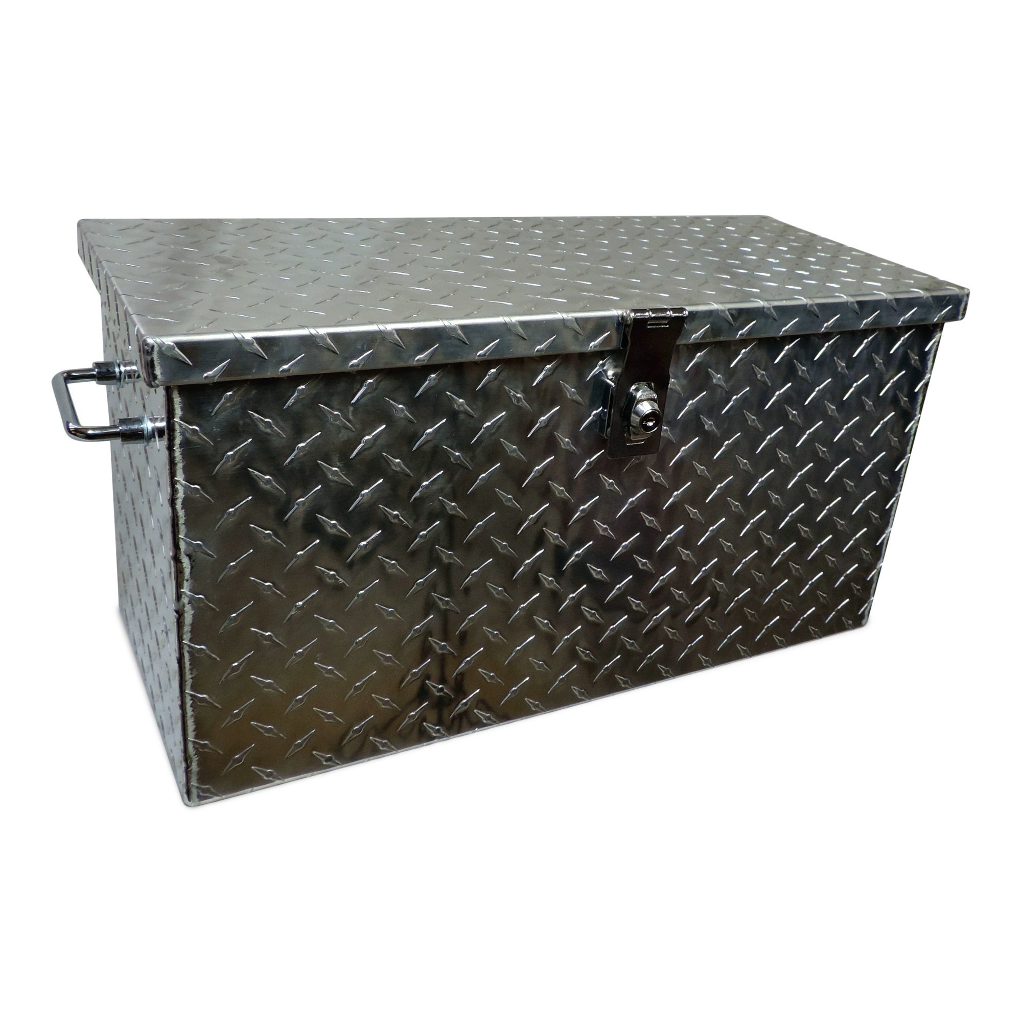 Hornet Outdoors, Black Aluminum Diamond Plate Tool Box MEDIUM, Model# R ...