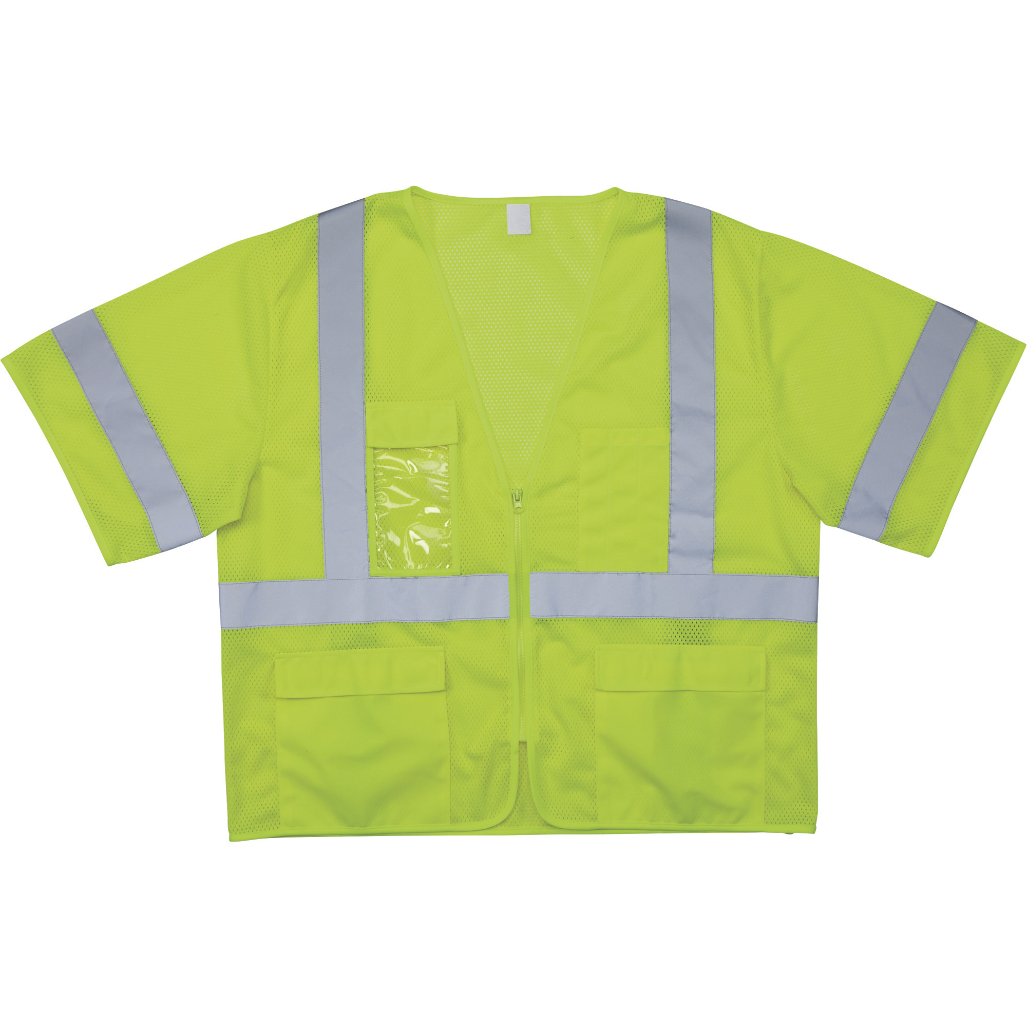 Forester Men's Class 3 High-Visibility 4-Pocket Safety Vest — Lime ...