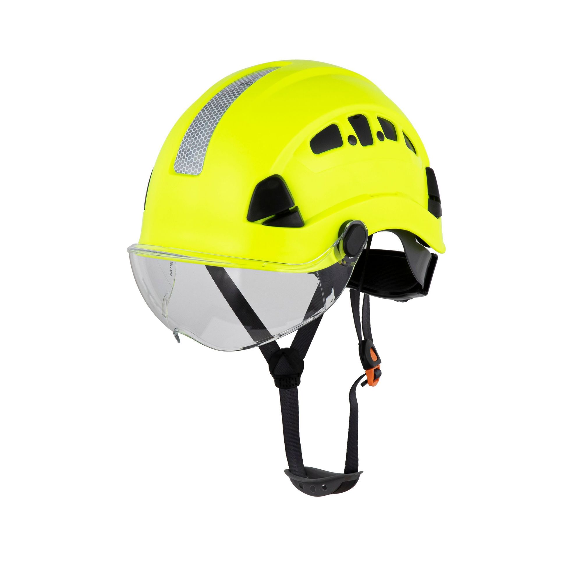 Defender Safety, H1-CH Safety Helmet With Visor, Type 1 Class C, ANSI ...