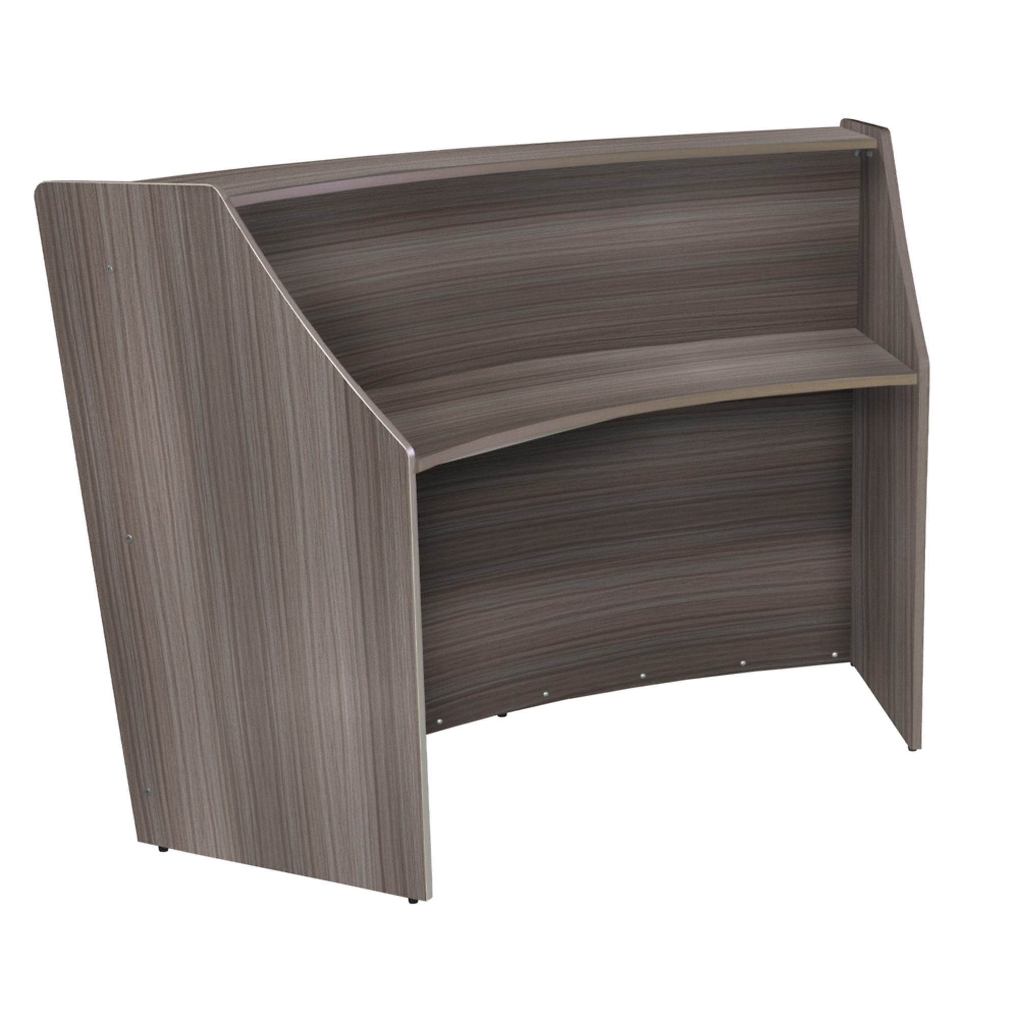 Regency Furniture, Marque Single-Unit Reception Desk- Driftwood Grey ...
