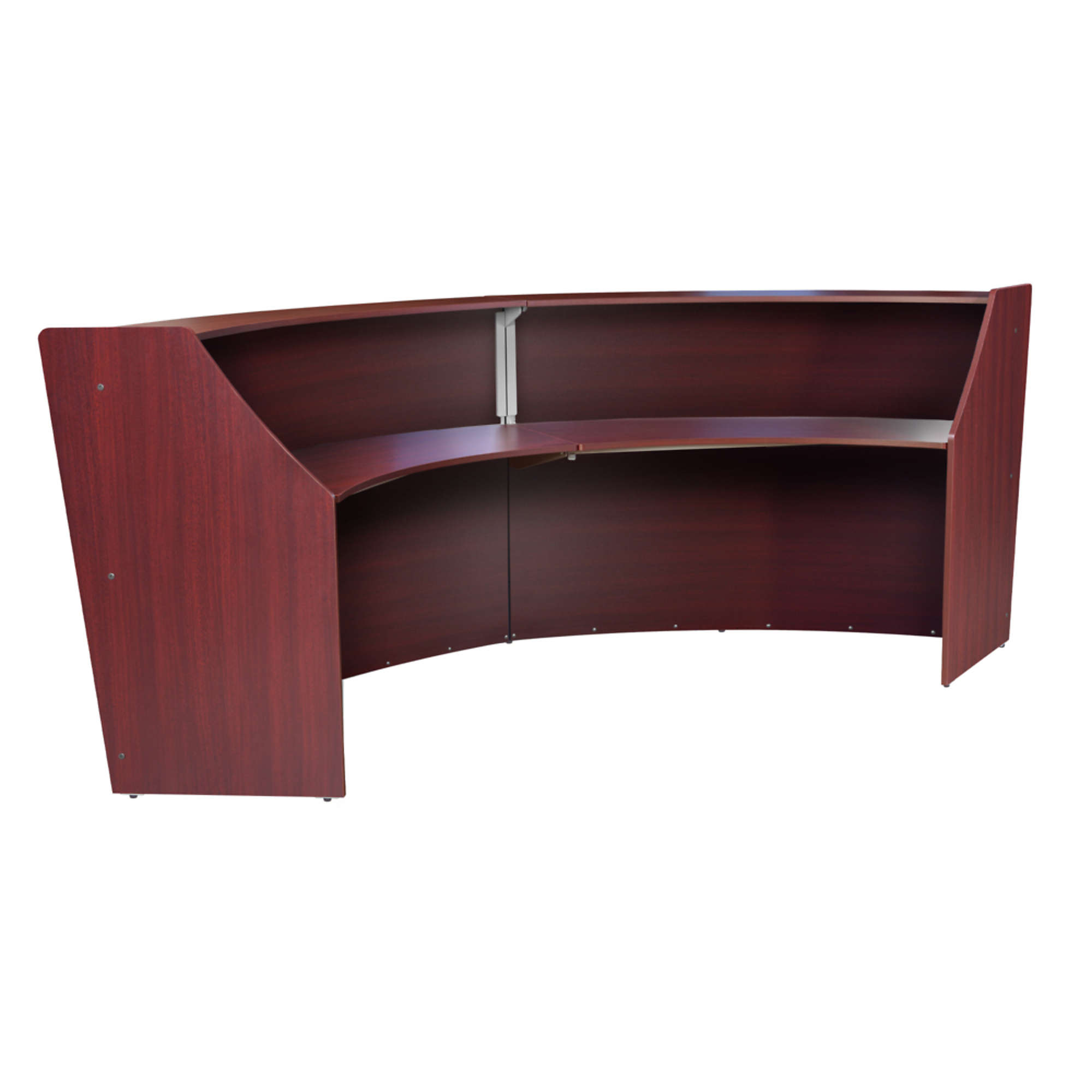 Regency Furniture, Marque Double-Unit Reception Desk - Mahogany, Width ...