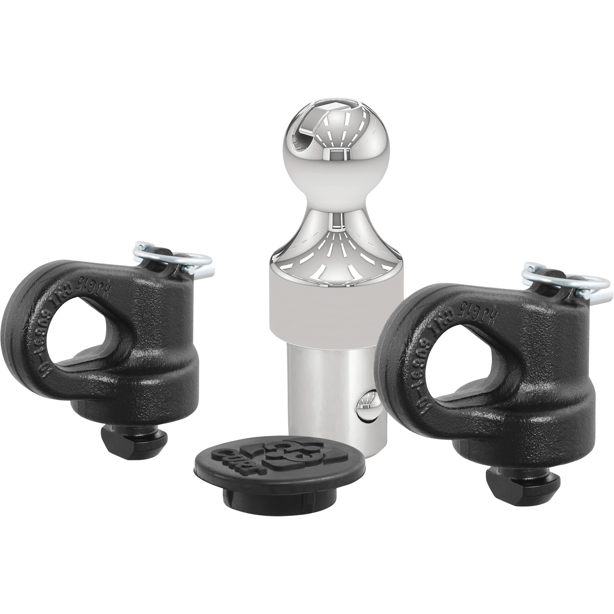 CURT OEM Puck System Gooseneck Ball and Safety Chain Anchor Kit, For ...