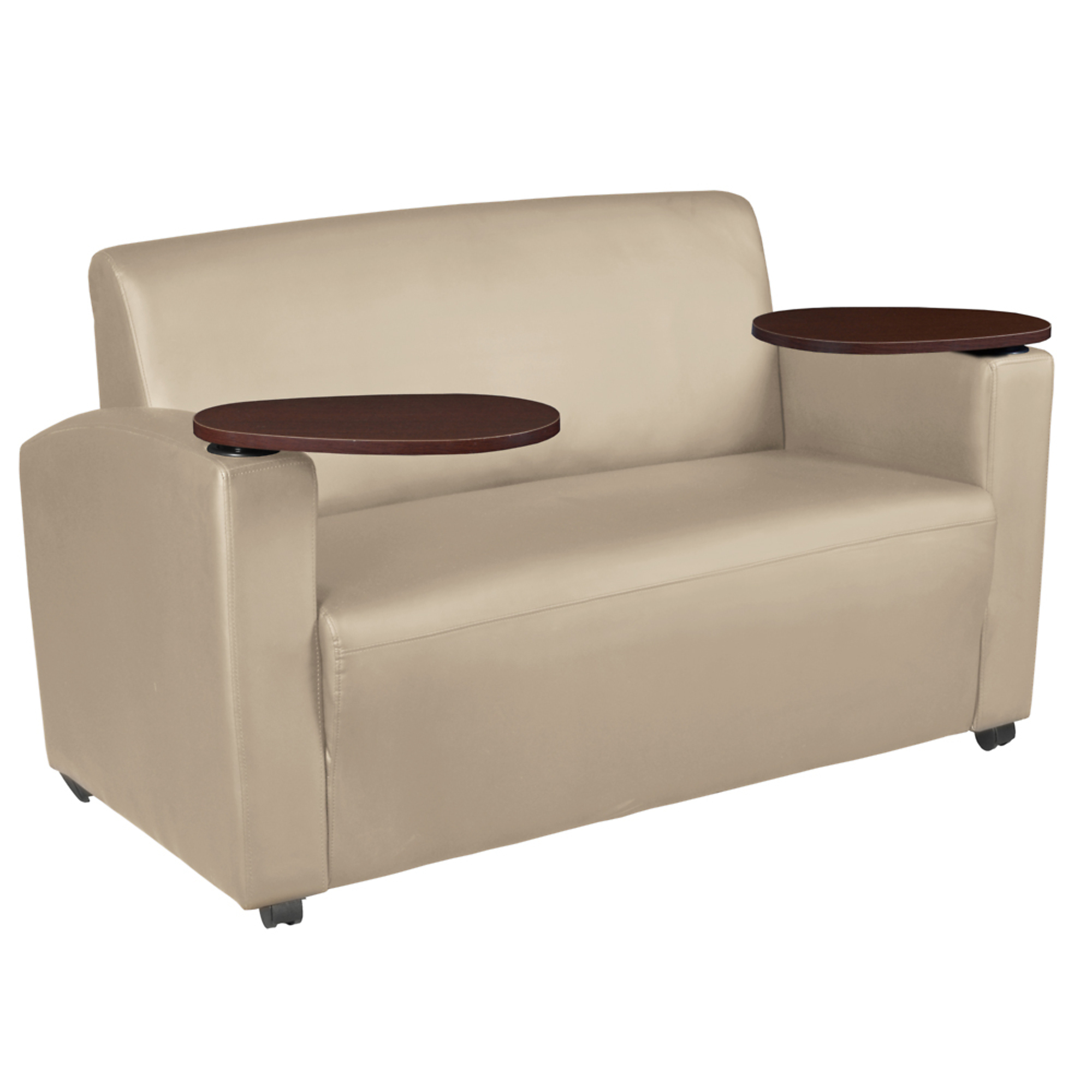 Regency Furniture, Supernova Tablet Arm Loveseat- Sand/Java, Included ...