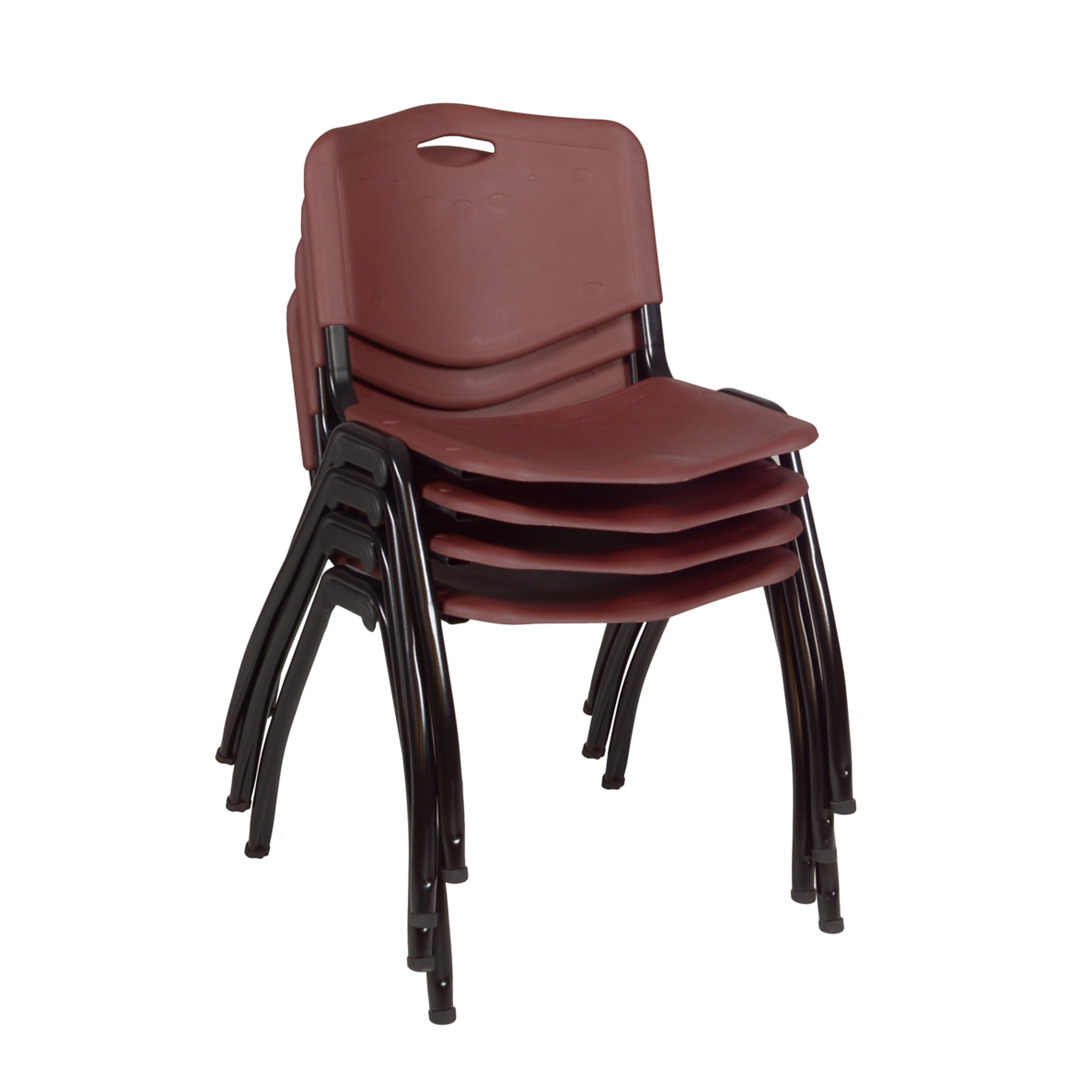 Regency Furniture, Lightweight Stackable Breakroom Chair Burgundy ...