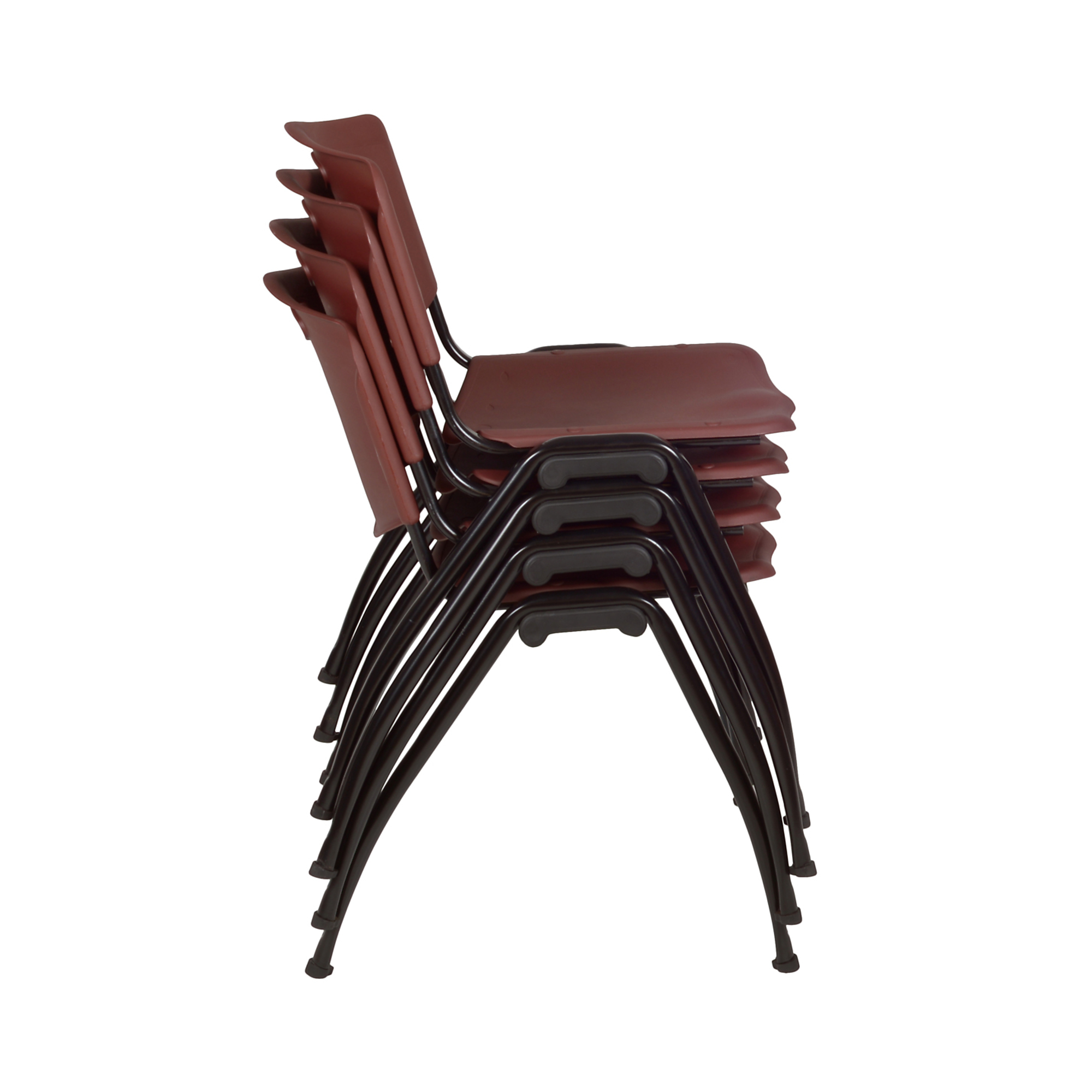 Regency Furniture, Lightweight Stackable Breakroom Chair Burgundy ...