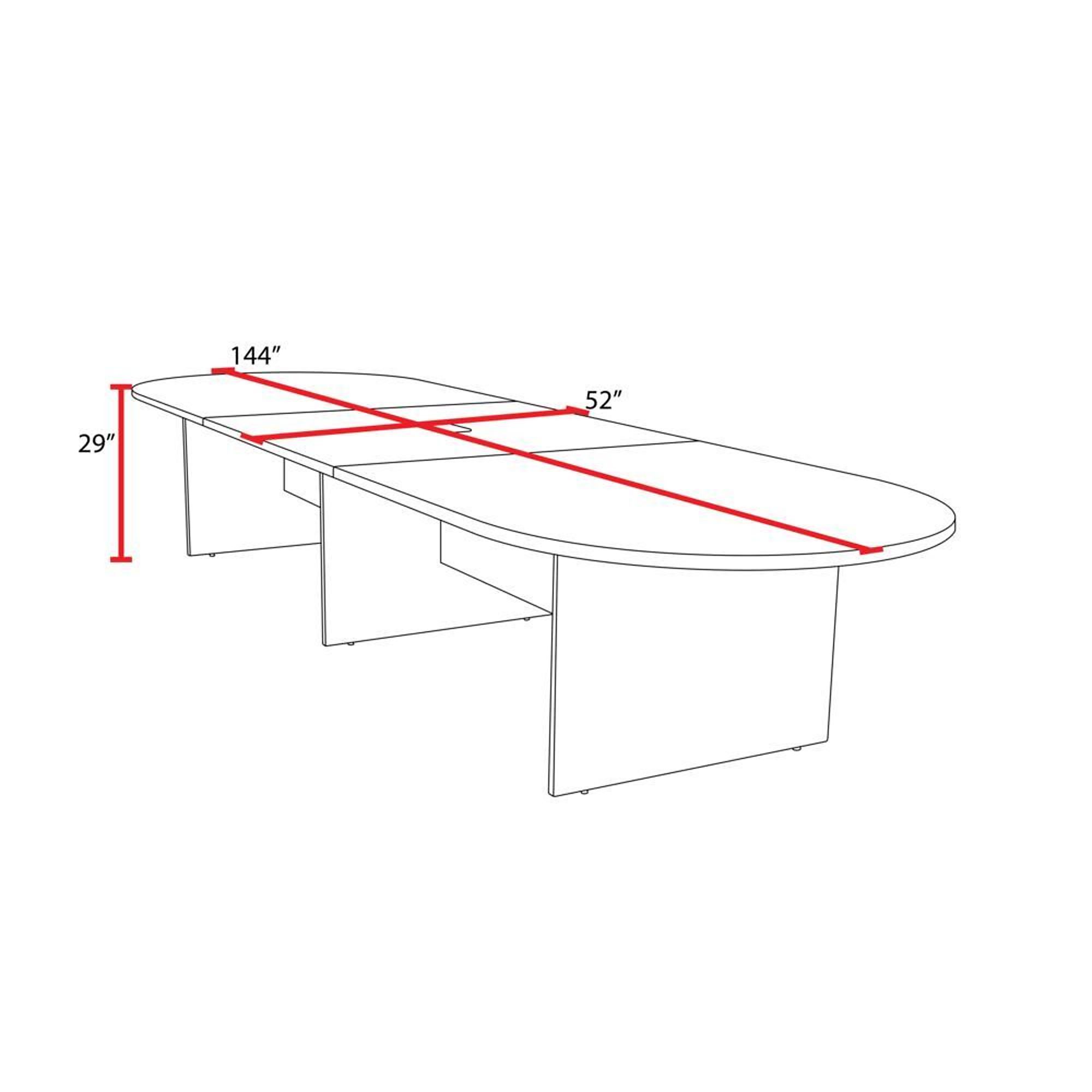 Regency Furniture, Legacy 12ft. Conference Table w/ Port- Mahogany ...