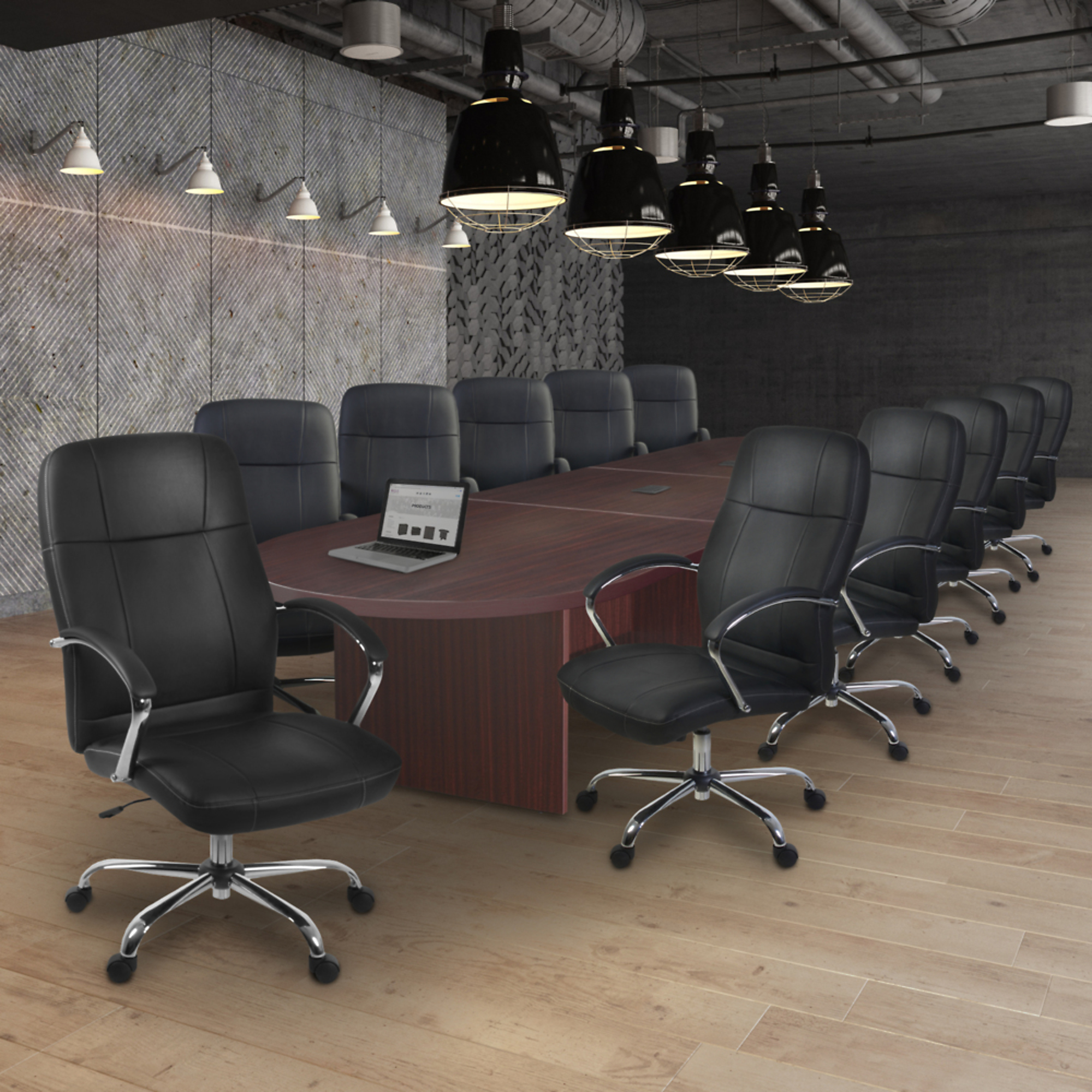 Regency Furniture, Legacy 16ft. Conference Table w/ 2 Ports- Mahogany ...